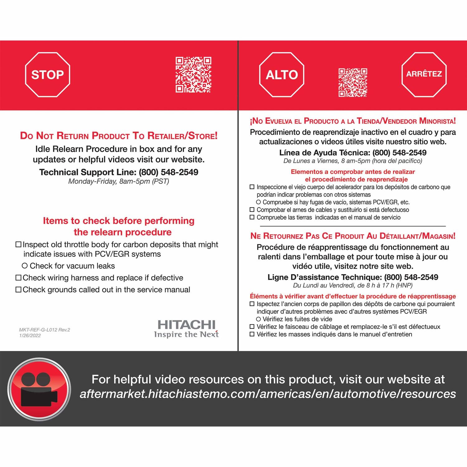 Hitachi New Fuel Injection Throttle Body ETB0074