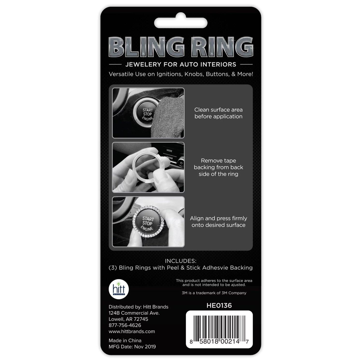 Hitt Brands Automotive Bling Ring 3 Pack