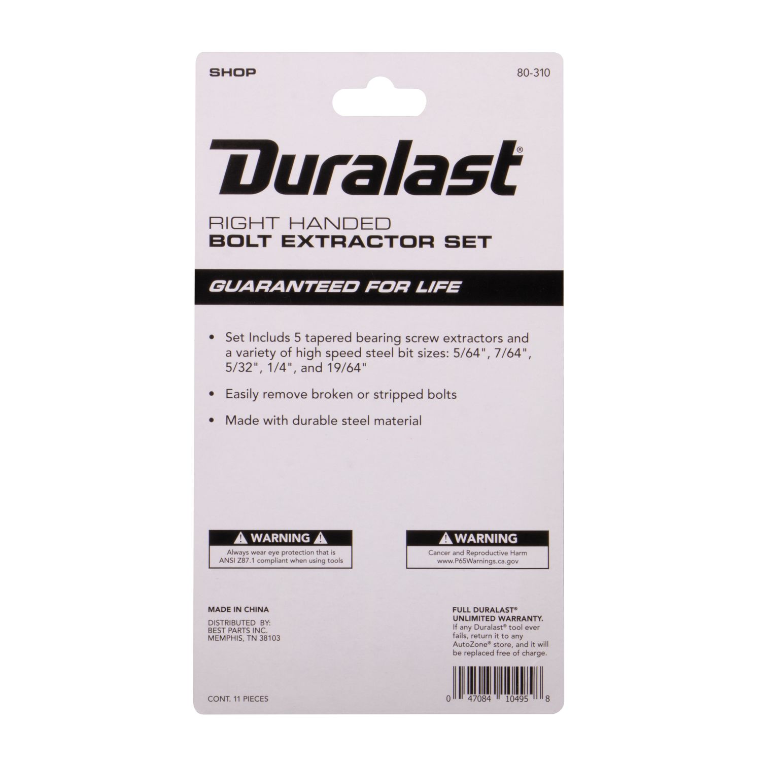 Duralast Extractor Set 10 Piece
