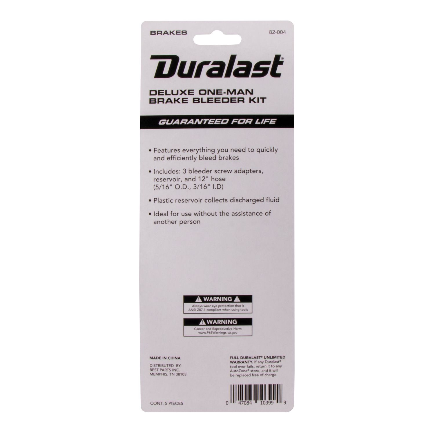 Duralast Brake Bleeding Kit