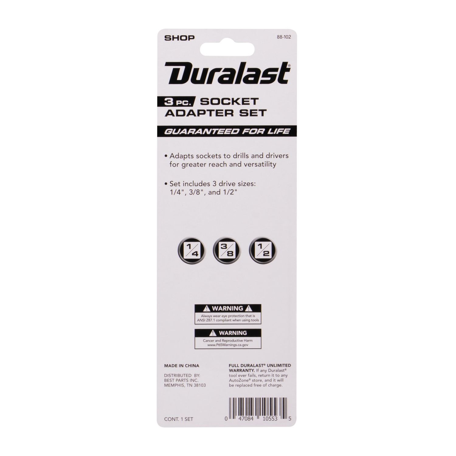 Duralast Socket Adapter Set