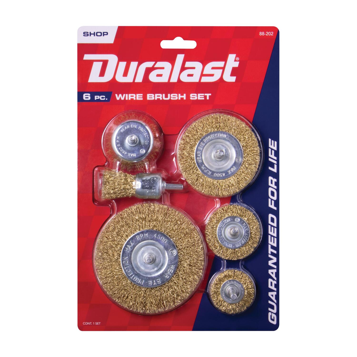 Duralast Wire Wheel Brush Set 6 Piece