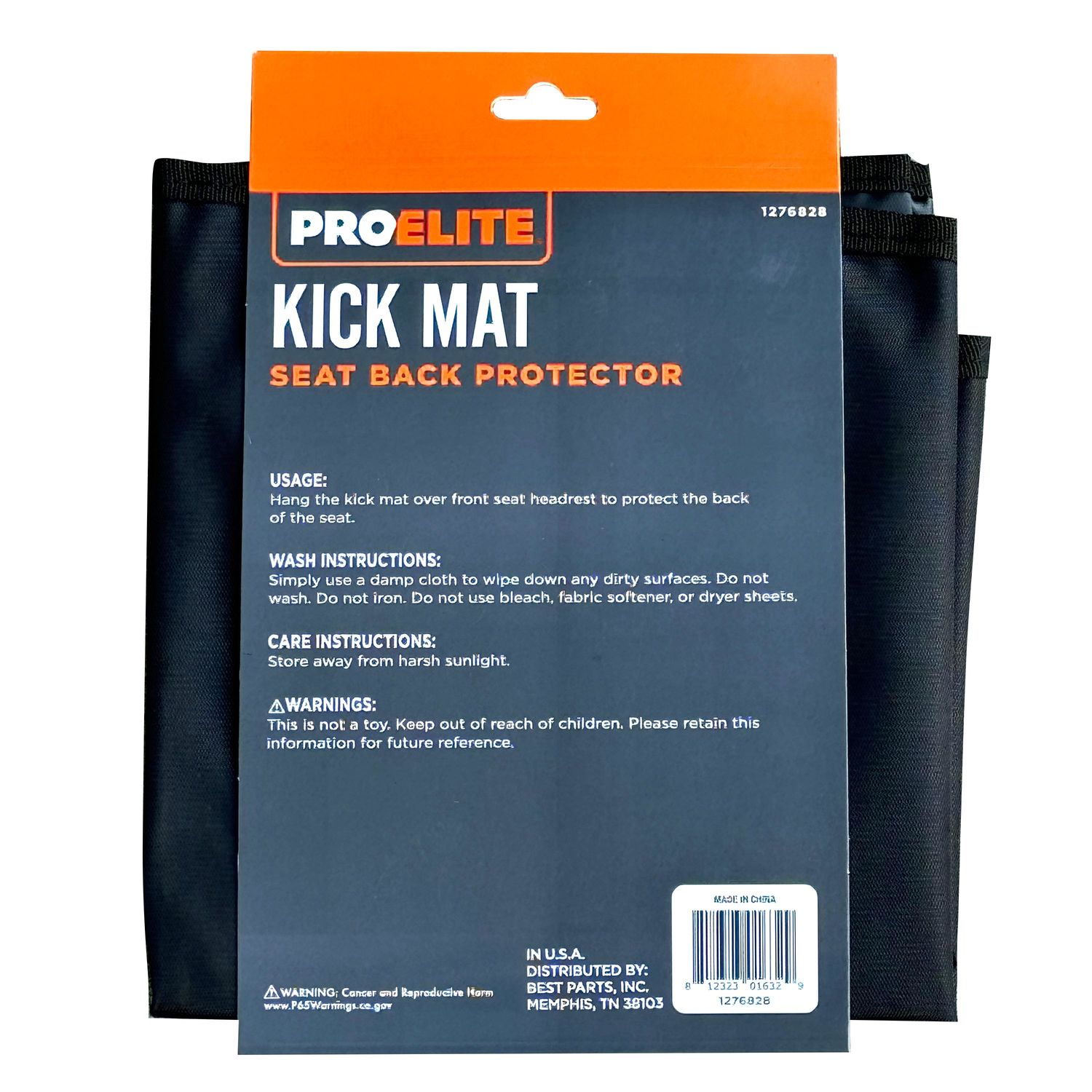 ProElite Back Seat Kick Mat Protector
