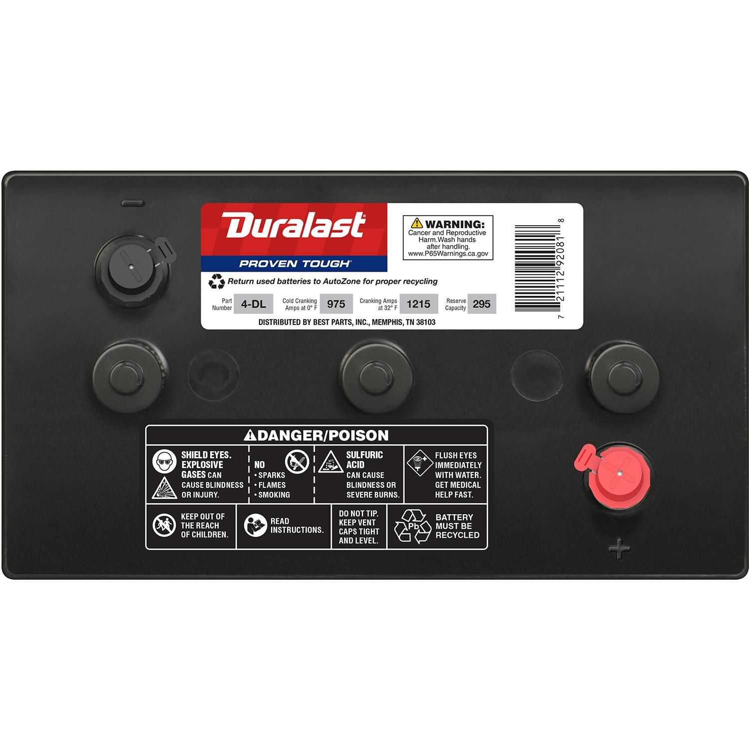 Duralast 6 Volt Group Size 4 Heavy Duty Battery 4-DL