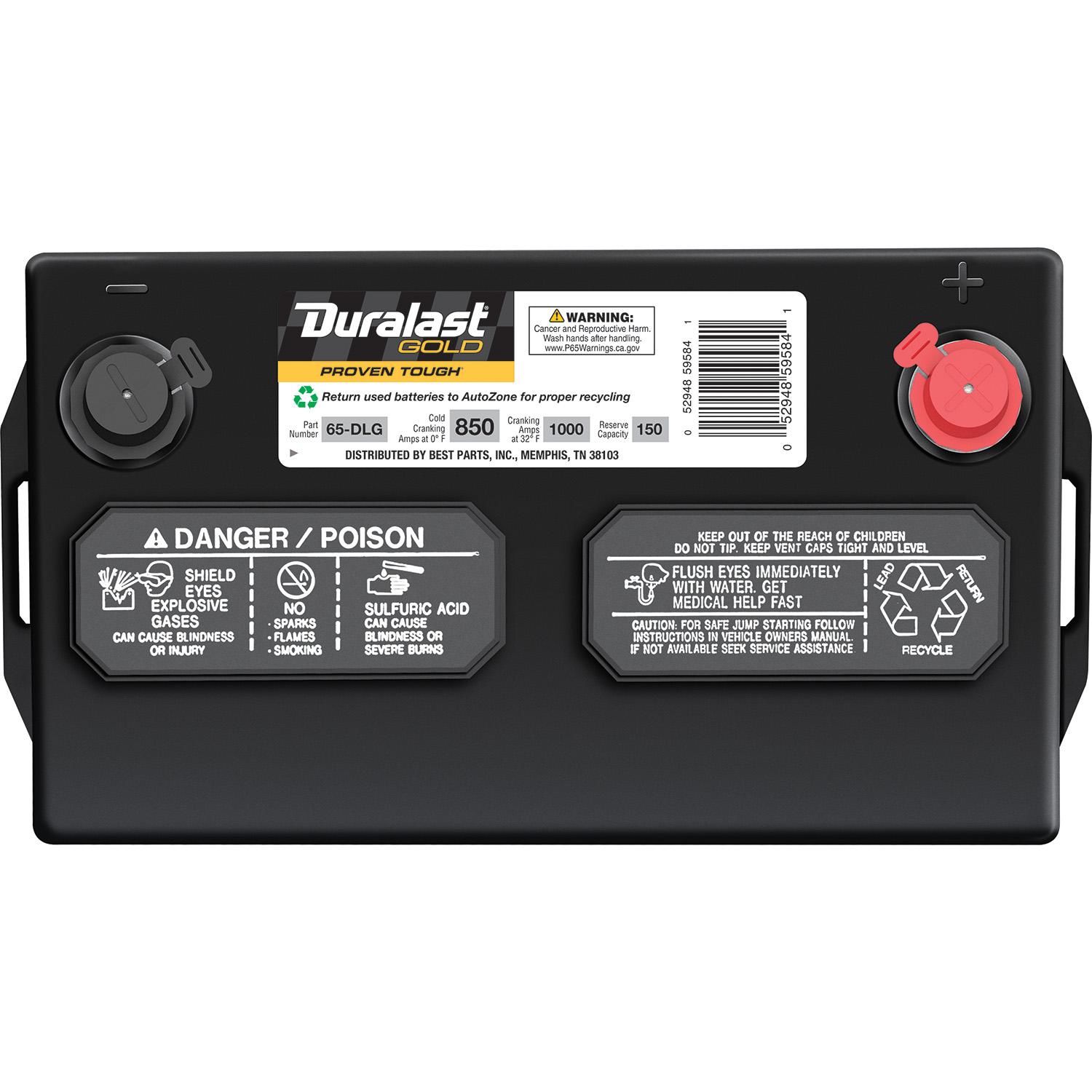 Duralast Gold Group Size 65 Battery 65-DLG