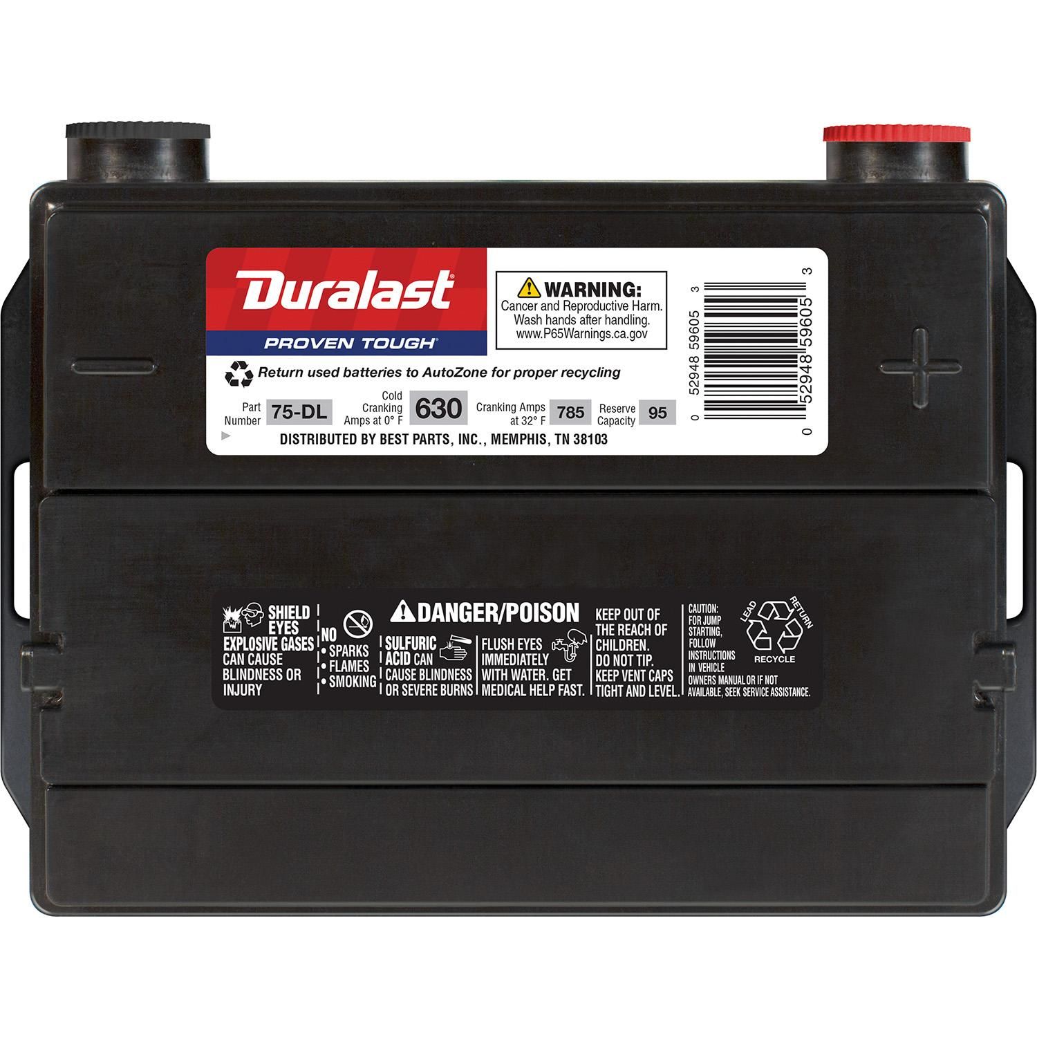 Duralast Group Size 75 Battery 75-DL