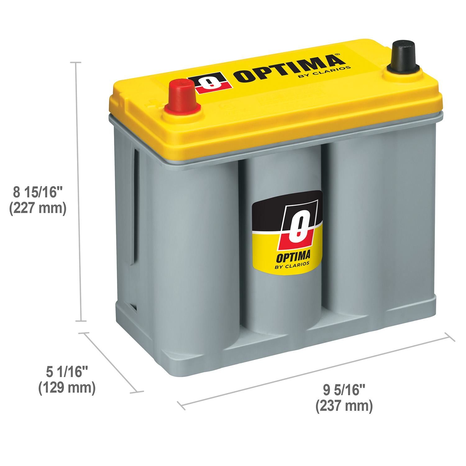OPTIMA Yellow Top Group Size 51 Absorbed Glass Mat (AGM) Battery D51