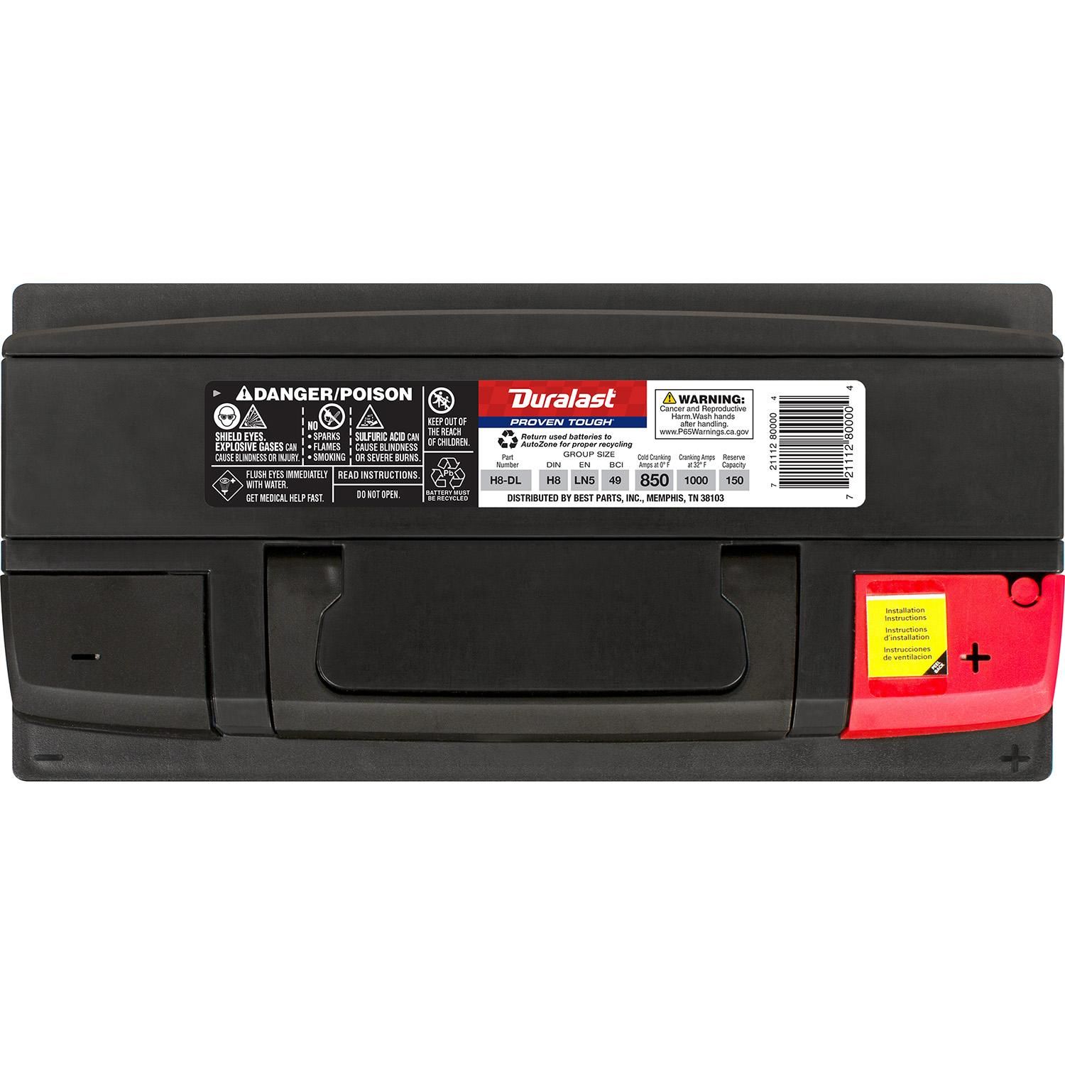 Duralast Group Size 49 H8 Battery H8-DL