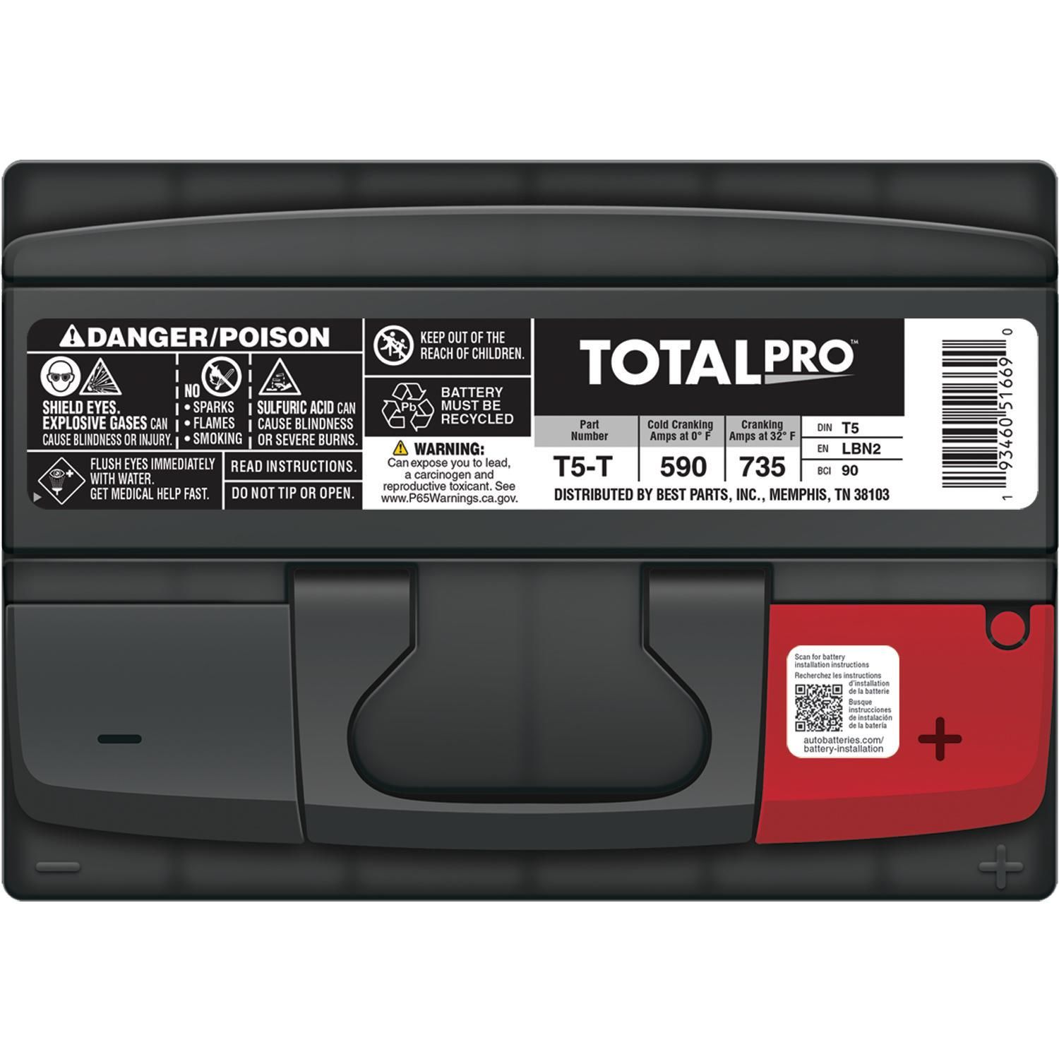 TotalPro Group Size 42 T5 Battery T5-T
