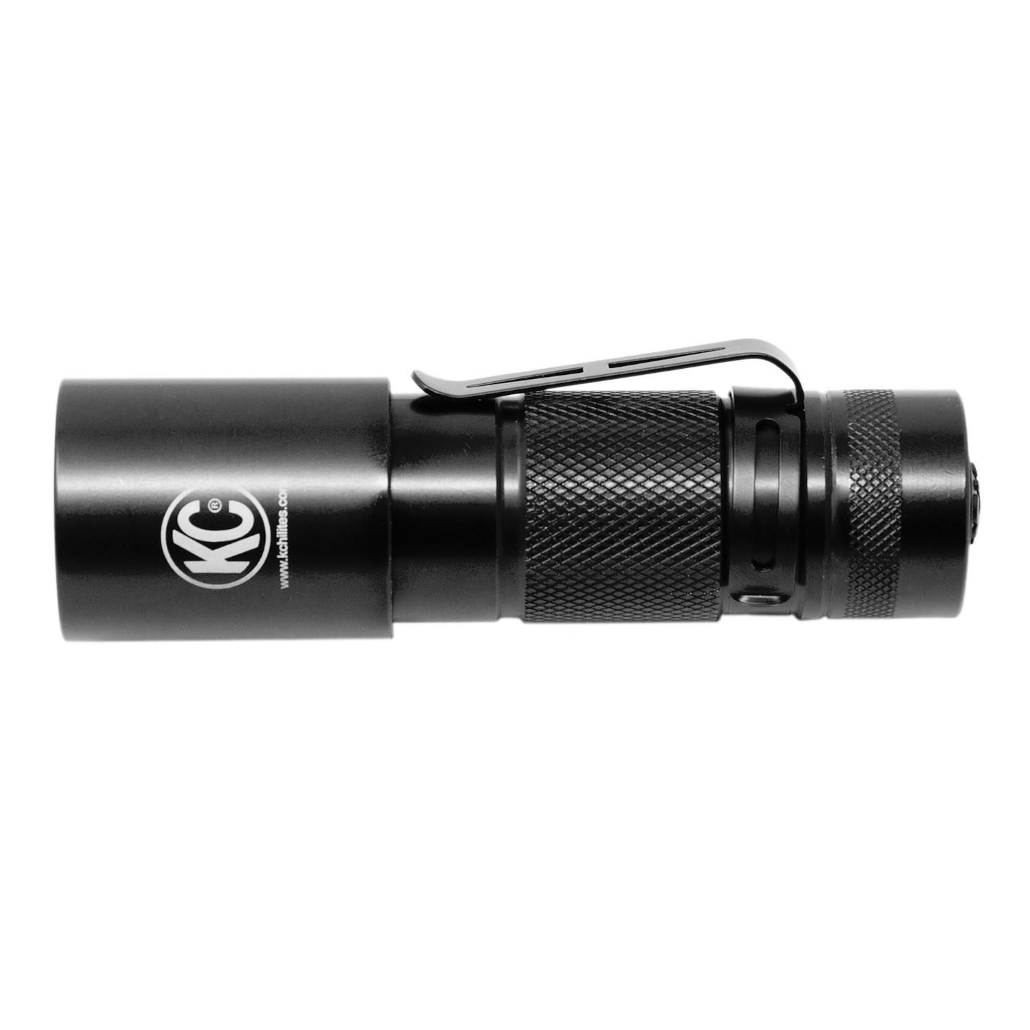 KC HiLiTES Black LED Flashlight Adjustable Focus