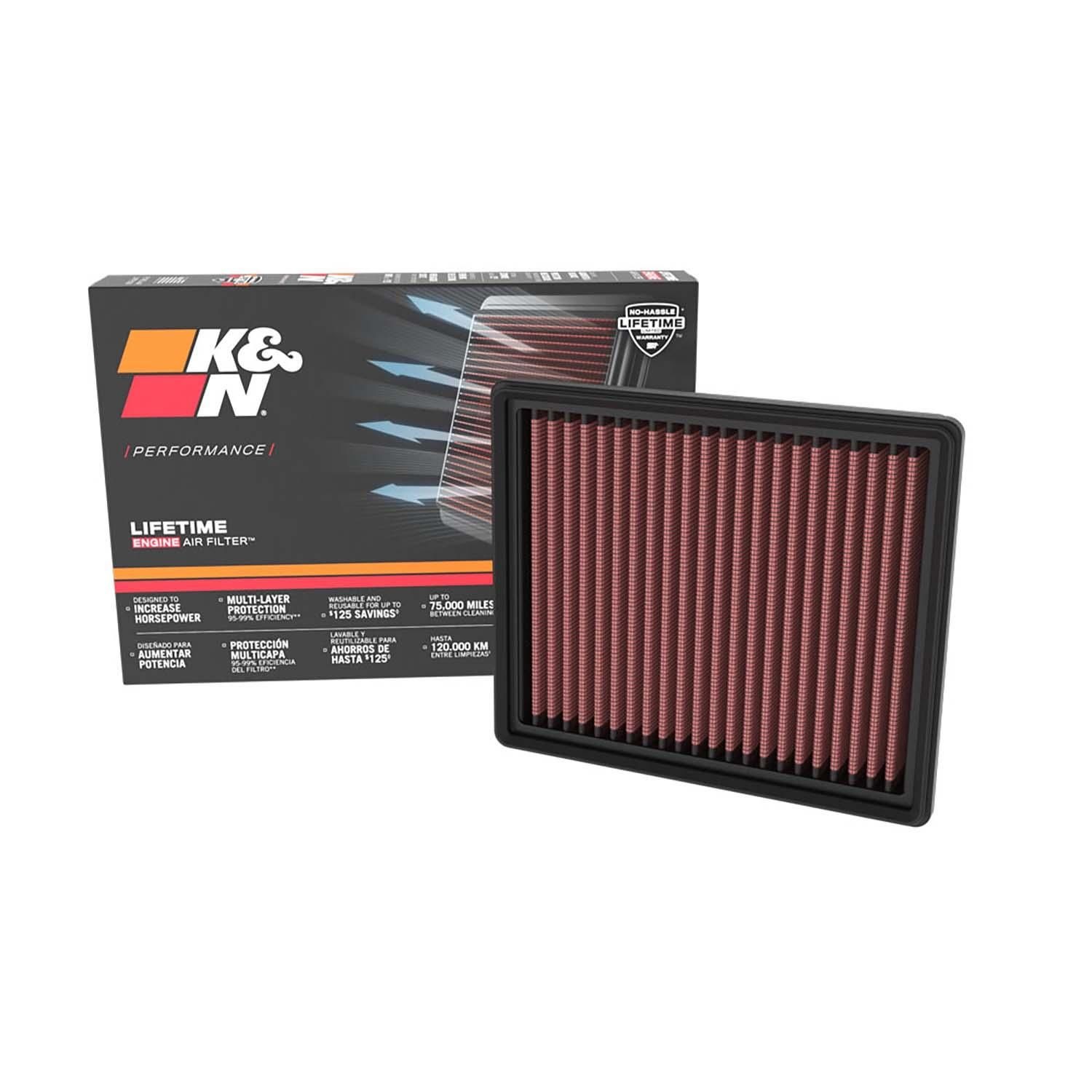 K&N Performance Washable Performance Air Filter 33-5122
