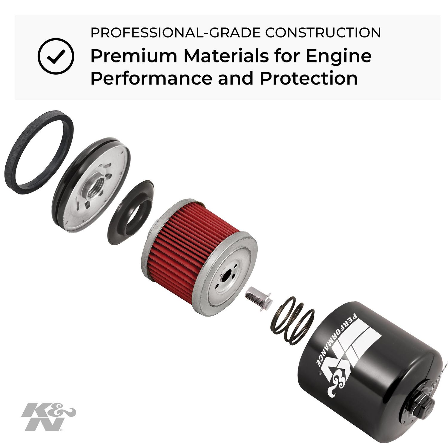 K&N Performance Spin-on Canister Engine Oil Filter HP-1003