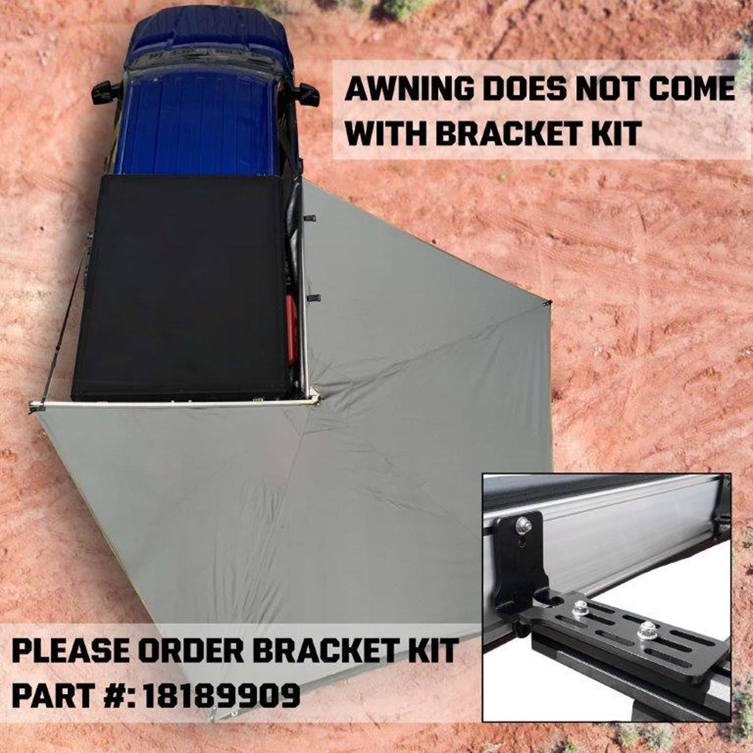 Overland Vehicle Systems Awning Clamp for Use with Nomadic 270 LT Awning