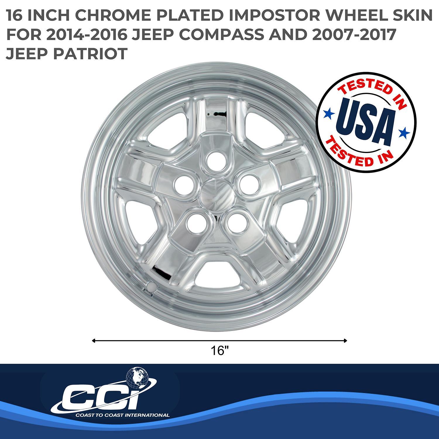 Coast To Coast Wheel Skin Impostor 16in Chrome Plated Set of 4 IMP78X