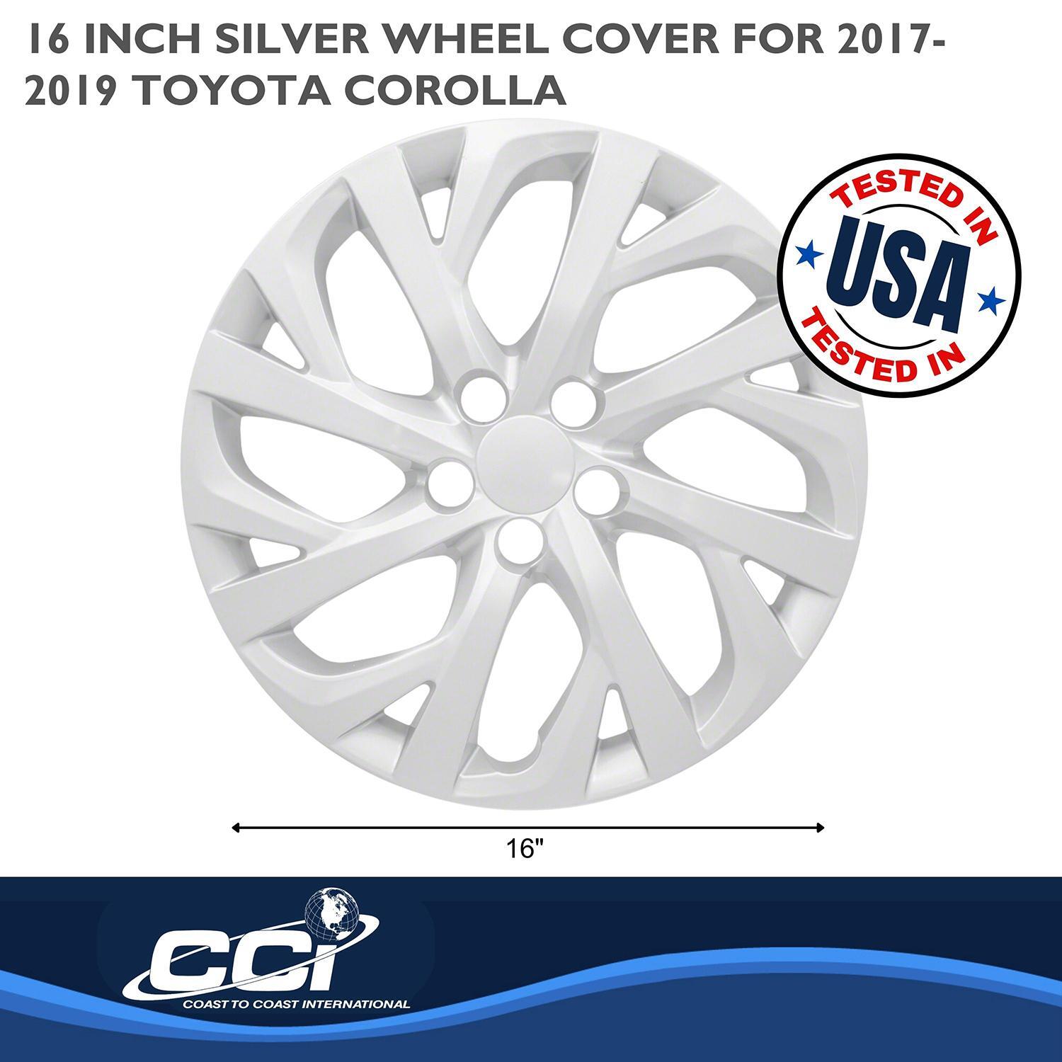 Coast To Coast Silver 16in Wheel Cover/Hub Cap 4 Piece IWC52816S
