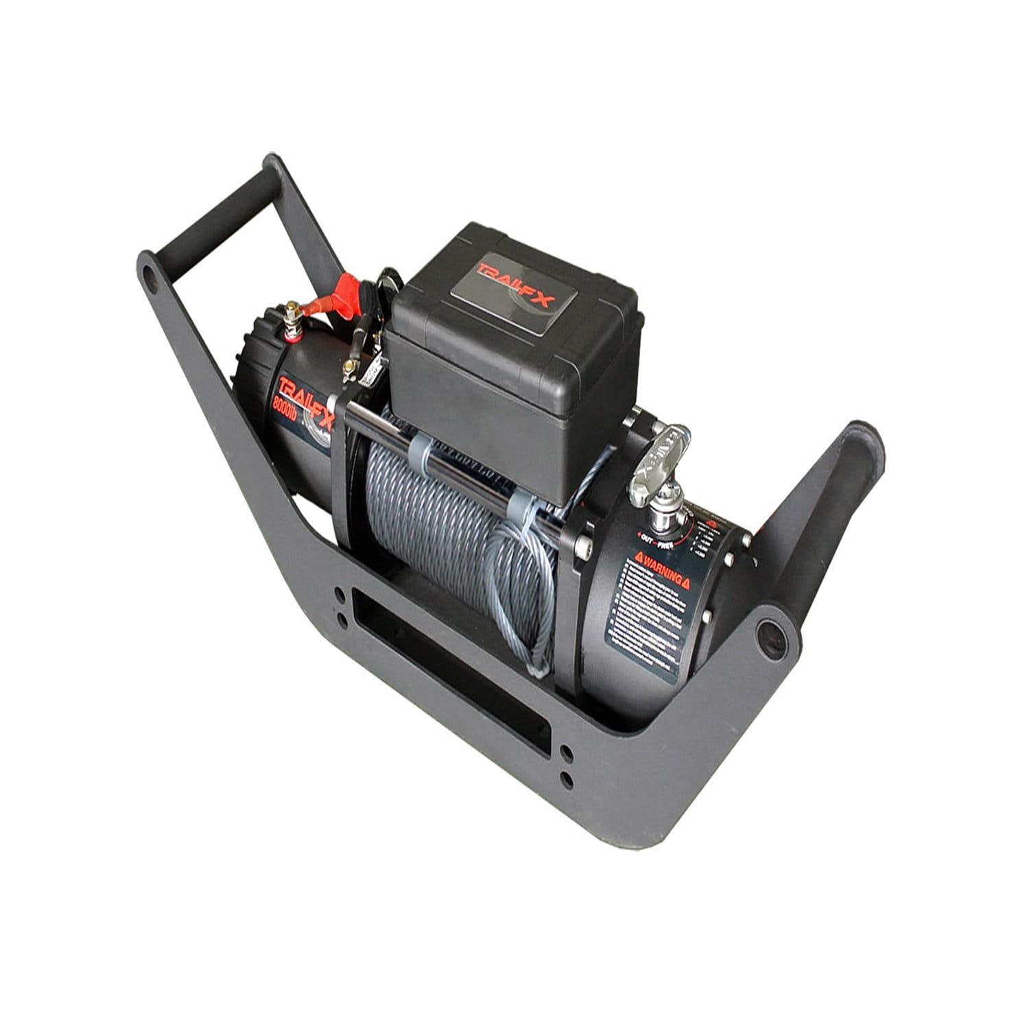 TrailFX Black up to 12,000lbs 2in Receiver Winch Mount