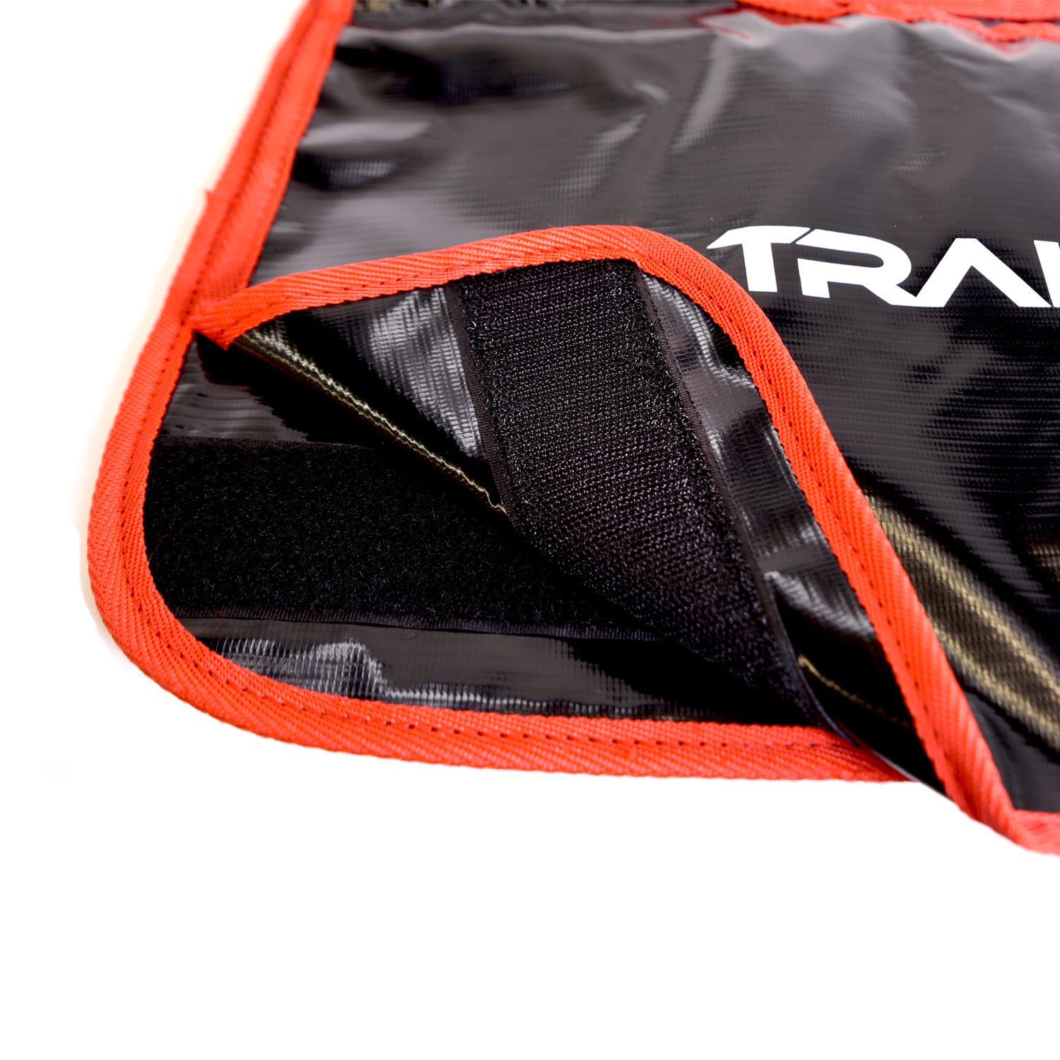 TrailFX Black and Orange Reflective Drape Over Winch Cable
