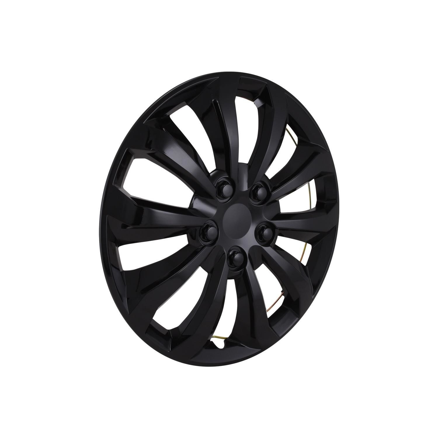 Coast to Coast Gloss Black 15in 10 Spoke, ABS Plastic Fits Over OEM ...