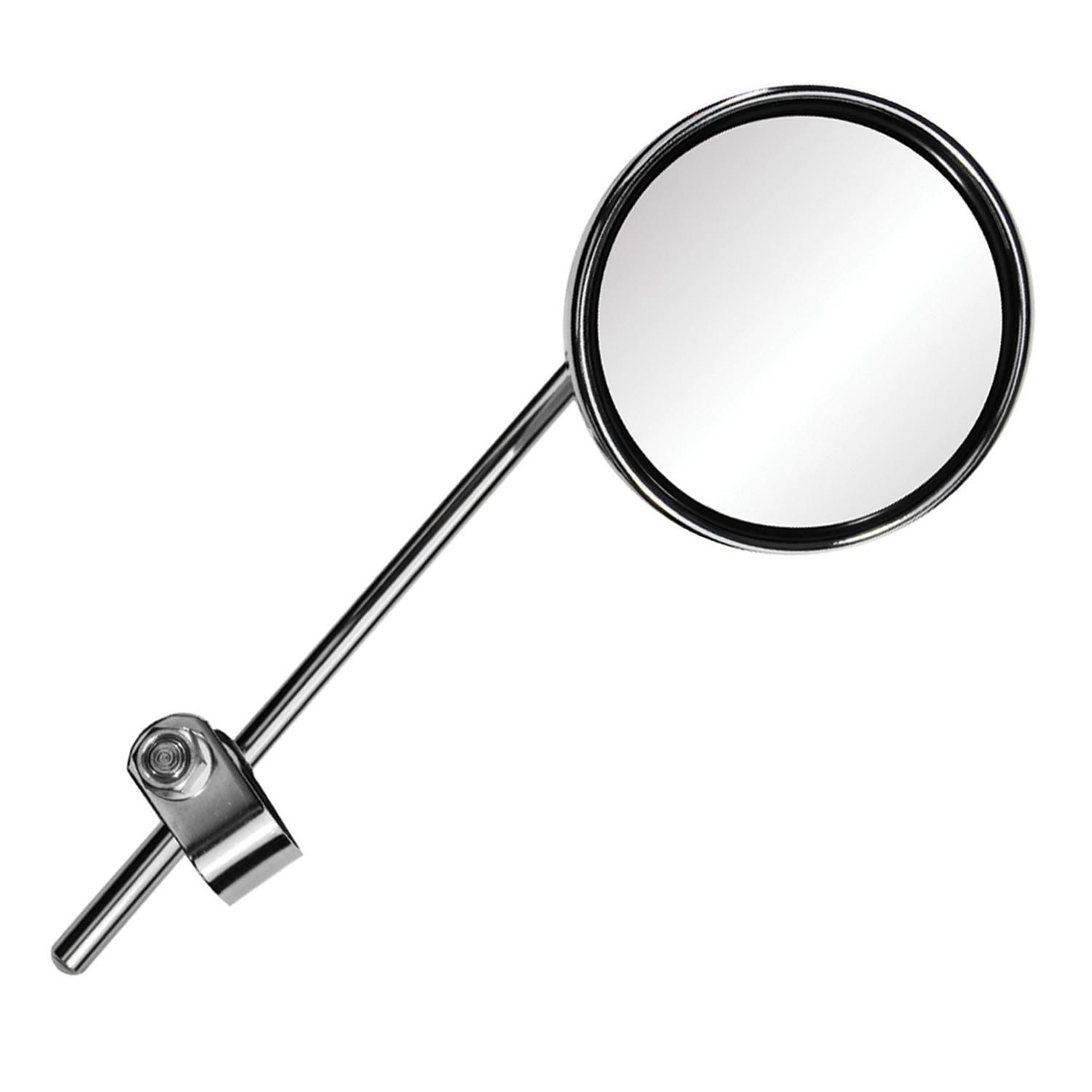 Ken Sean Nickel Chrome EC Spec Long Stem Motorcycle Mirror