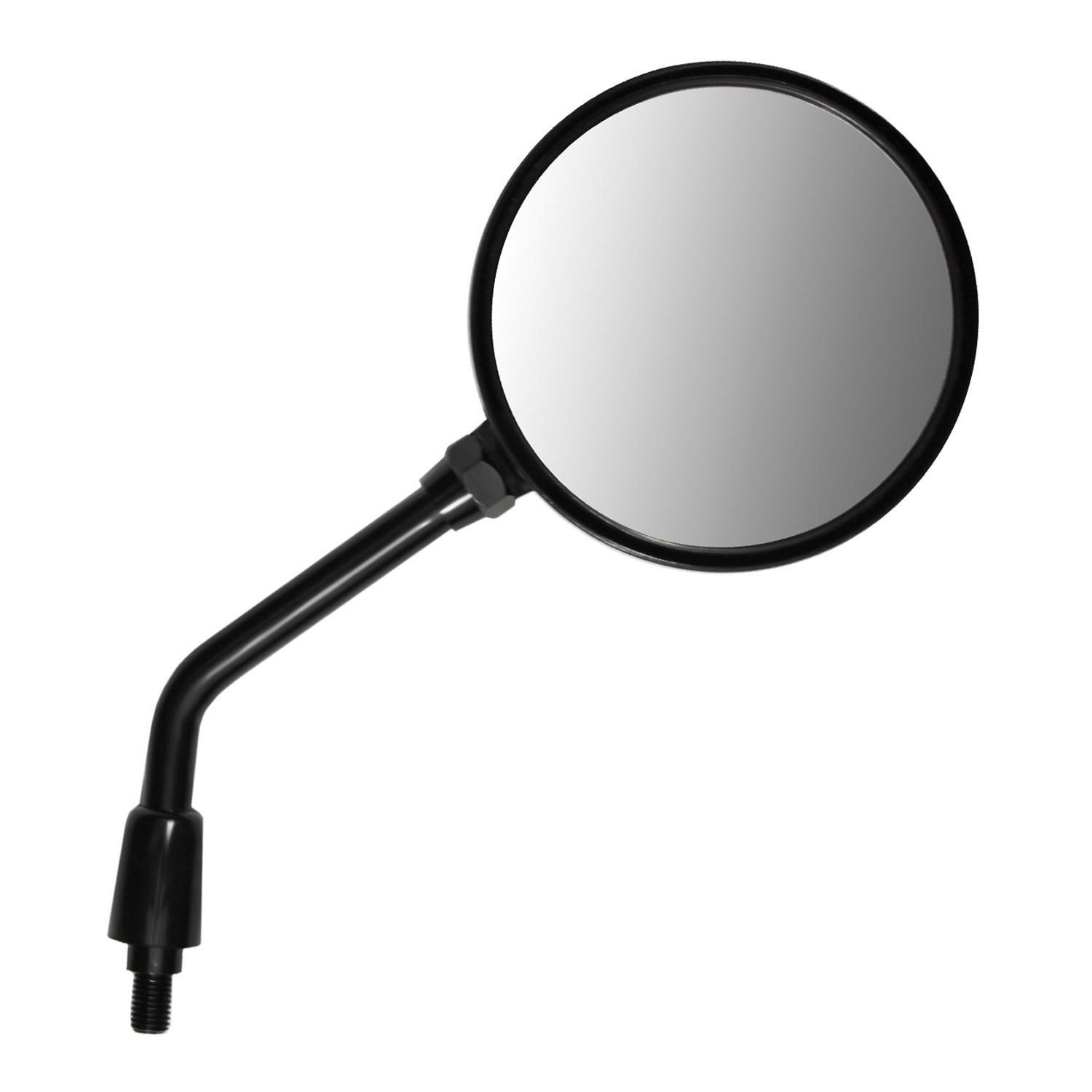 K-Source Black EC Spec Knockback Stem Round Motorcycle Mirror