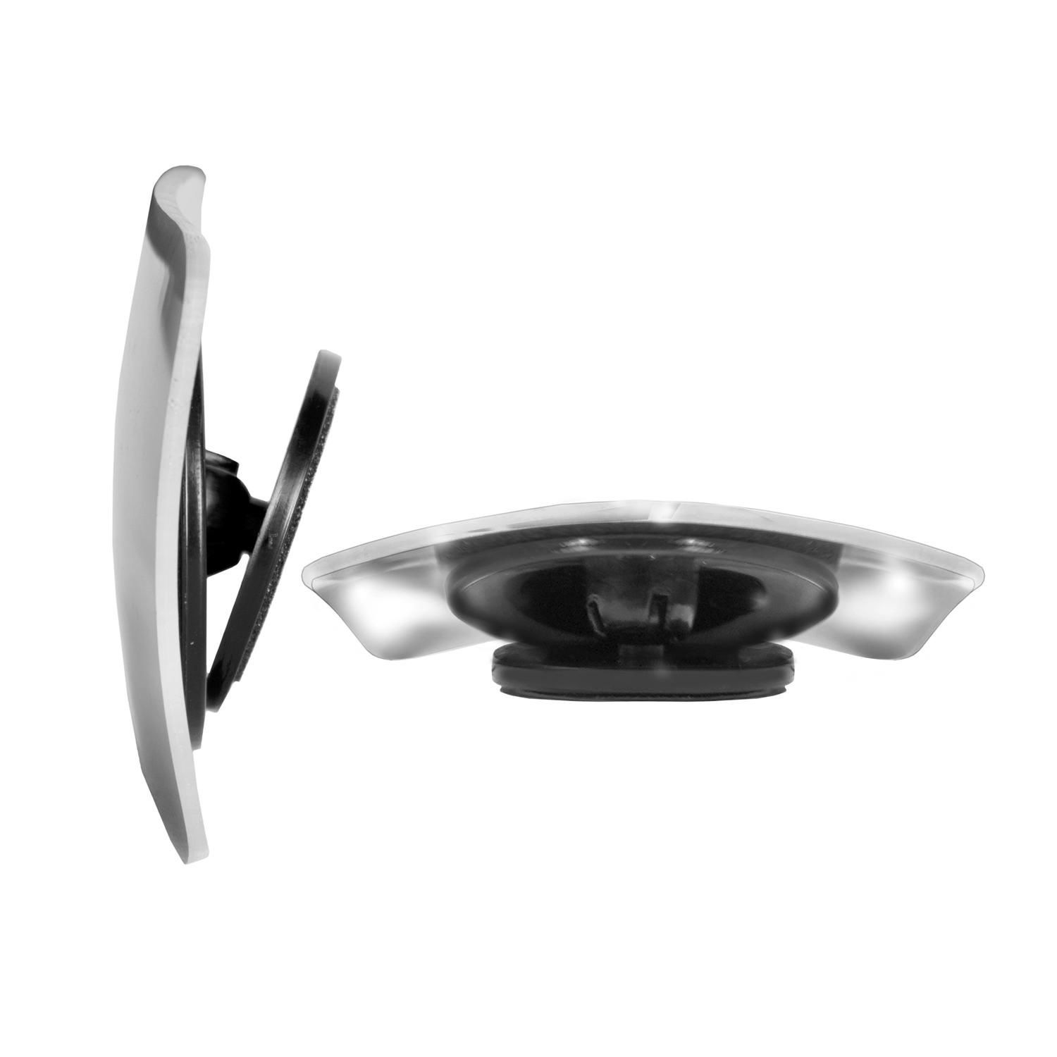K-Source 2 1/8in x 2 1/8in Wedge, Framless, Adjustable Spot Mirror 2 Piece