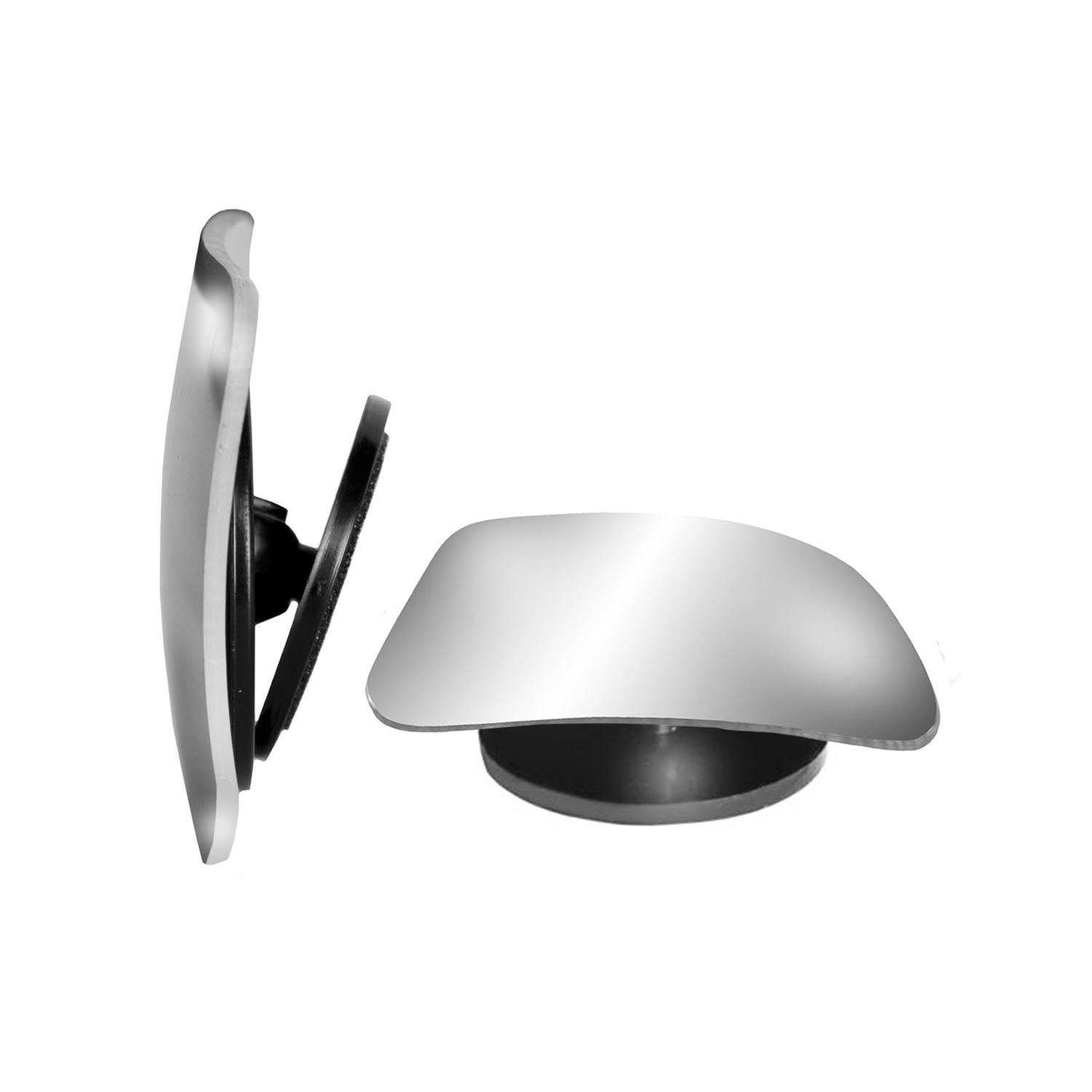 K-Source 2 1/8in x 2 1/8in Wedge, Framless, Adjustable Spot Mirror 2 Piece