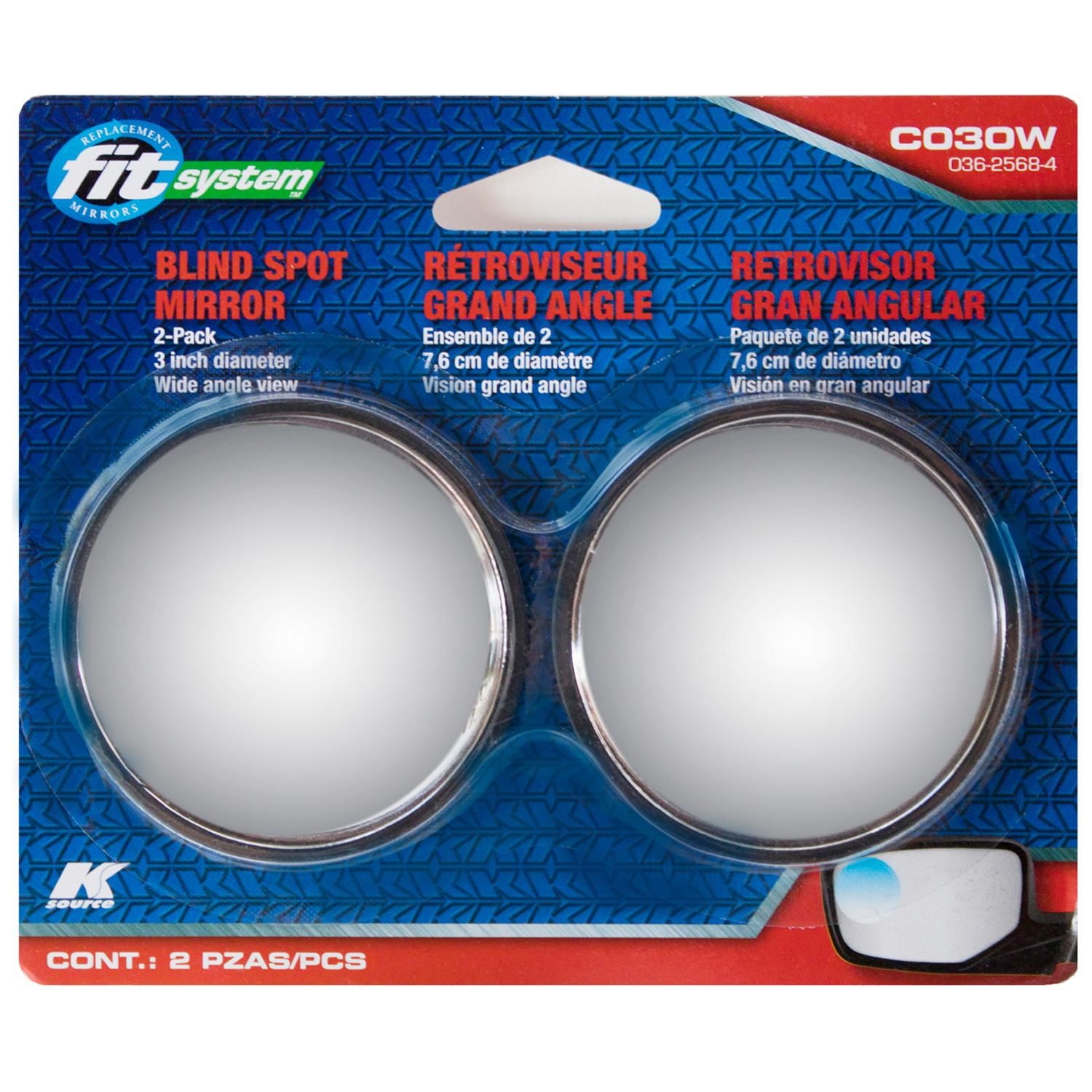 K-Source 3in Blind Spot Mirror 2 Piece