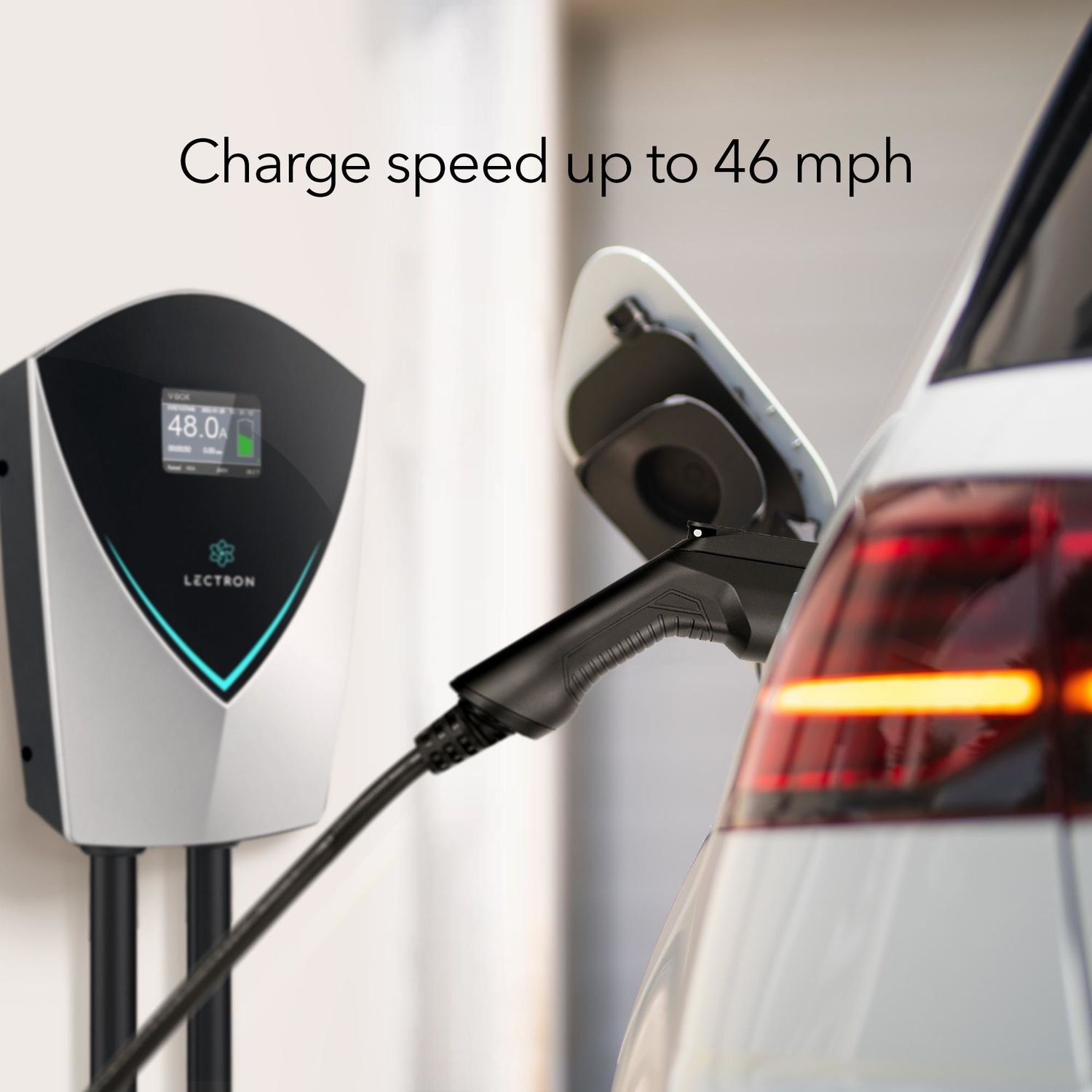 Lectron V-Box Level 2 EV Charger - 48 Amp Electric Vehicle Charging ...