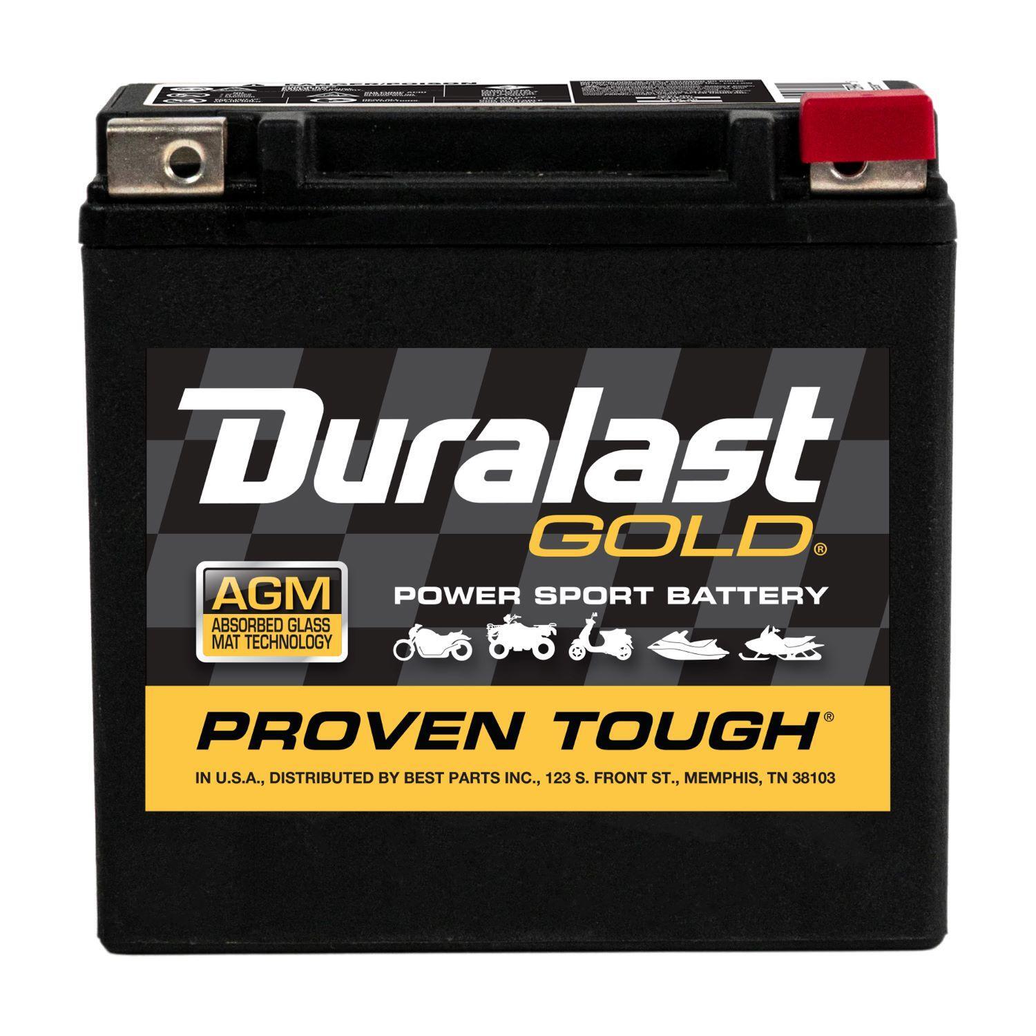 Duralast Gold Powersport Absorbed Glass Mat (AGM) Battery AZX14L