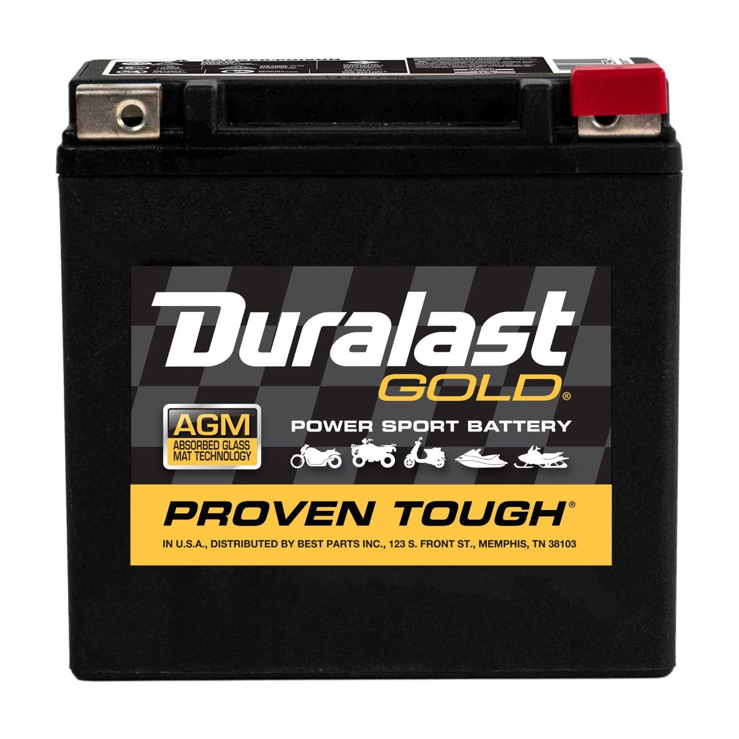 Duralast Gold Powersport Absorbed Glass Mat (AGM) Battery AZX16L