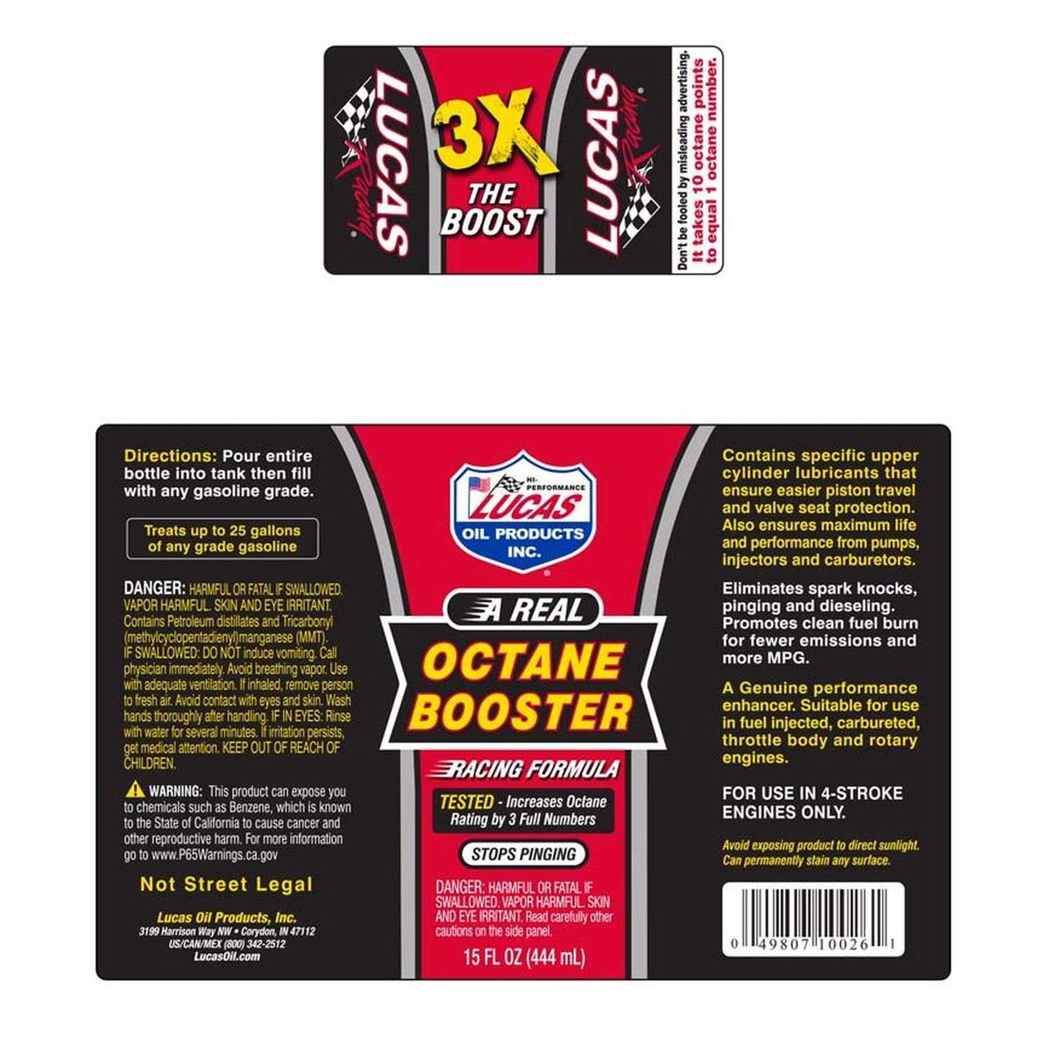 Lucas Oil Products Octane Booster 15oz