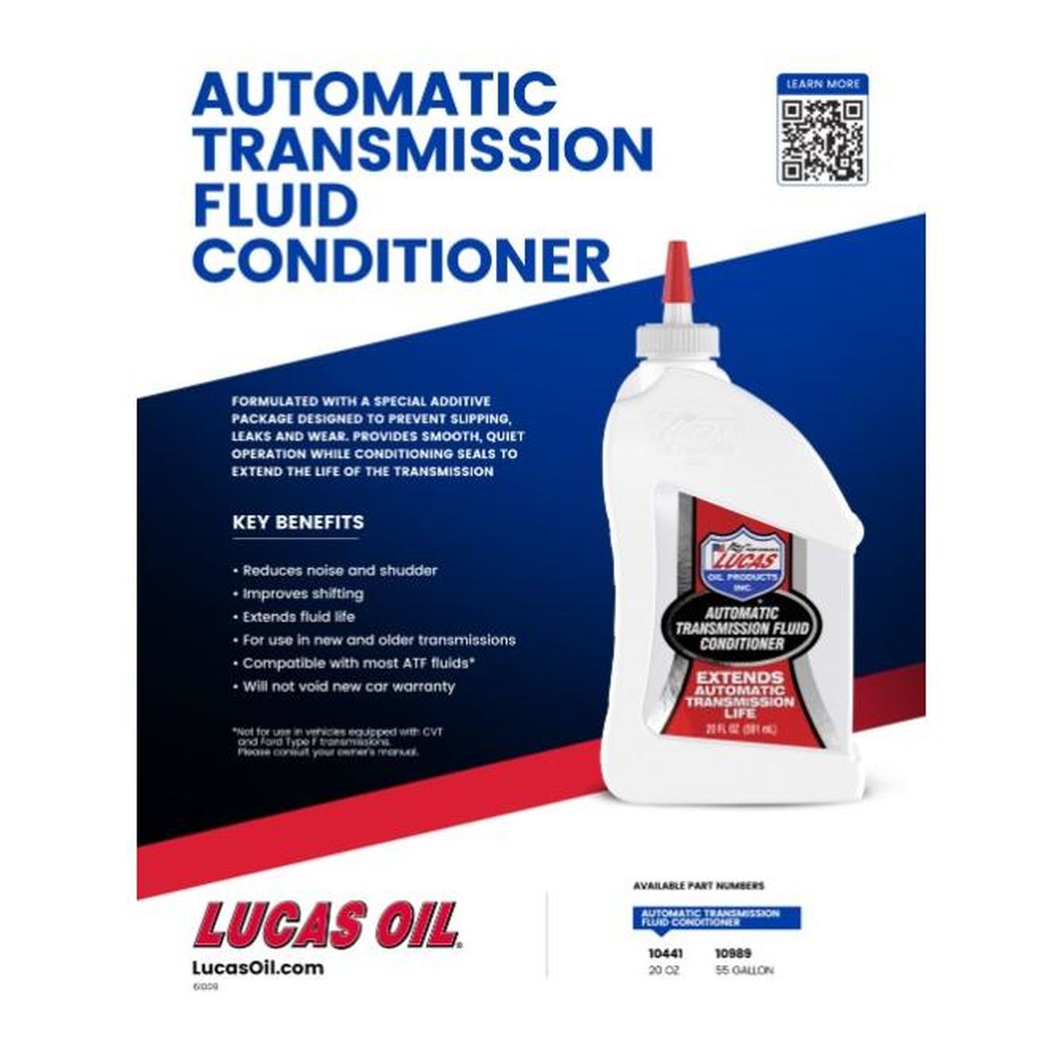 Lucas Oil Products Automatic Transmission Fluid Conditioner 20oz