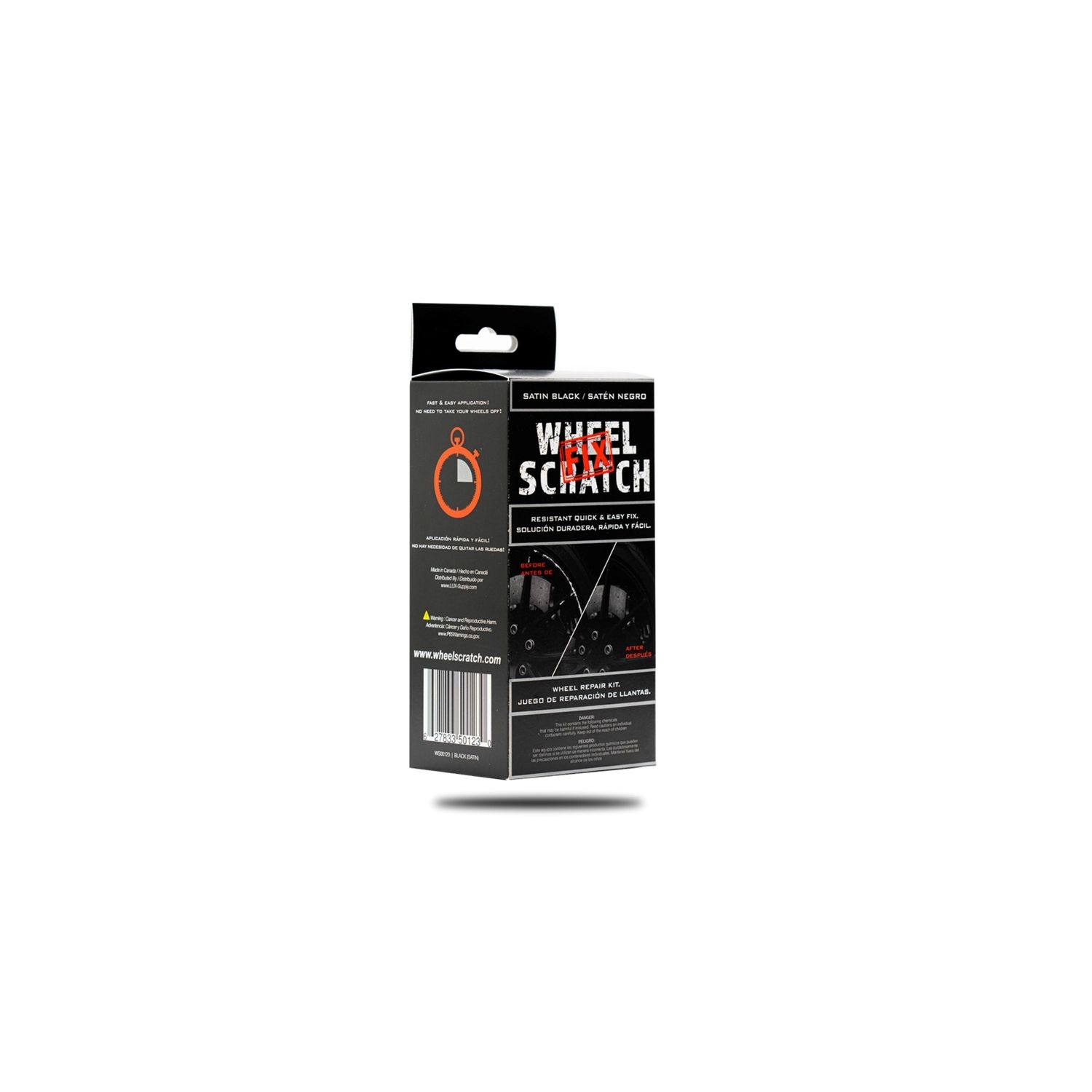 Wheel Scratch Fix All-in-One Wheel Touch Up Kit Black Satin