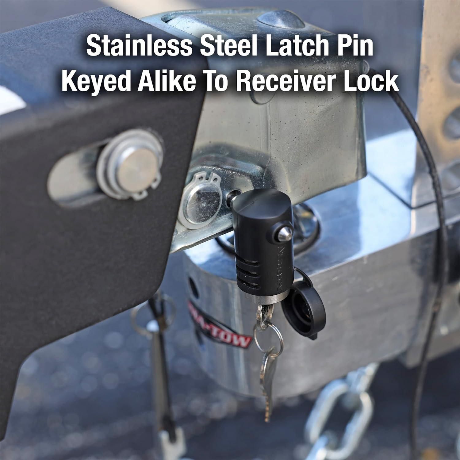 Master Lock Swivel Head Receiver Lock with Adjustable Coupler Latch Lock