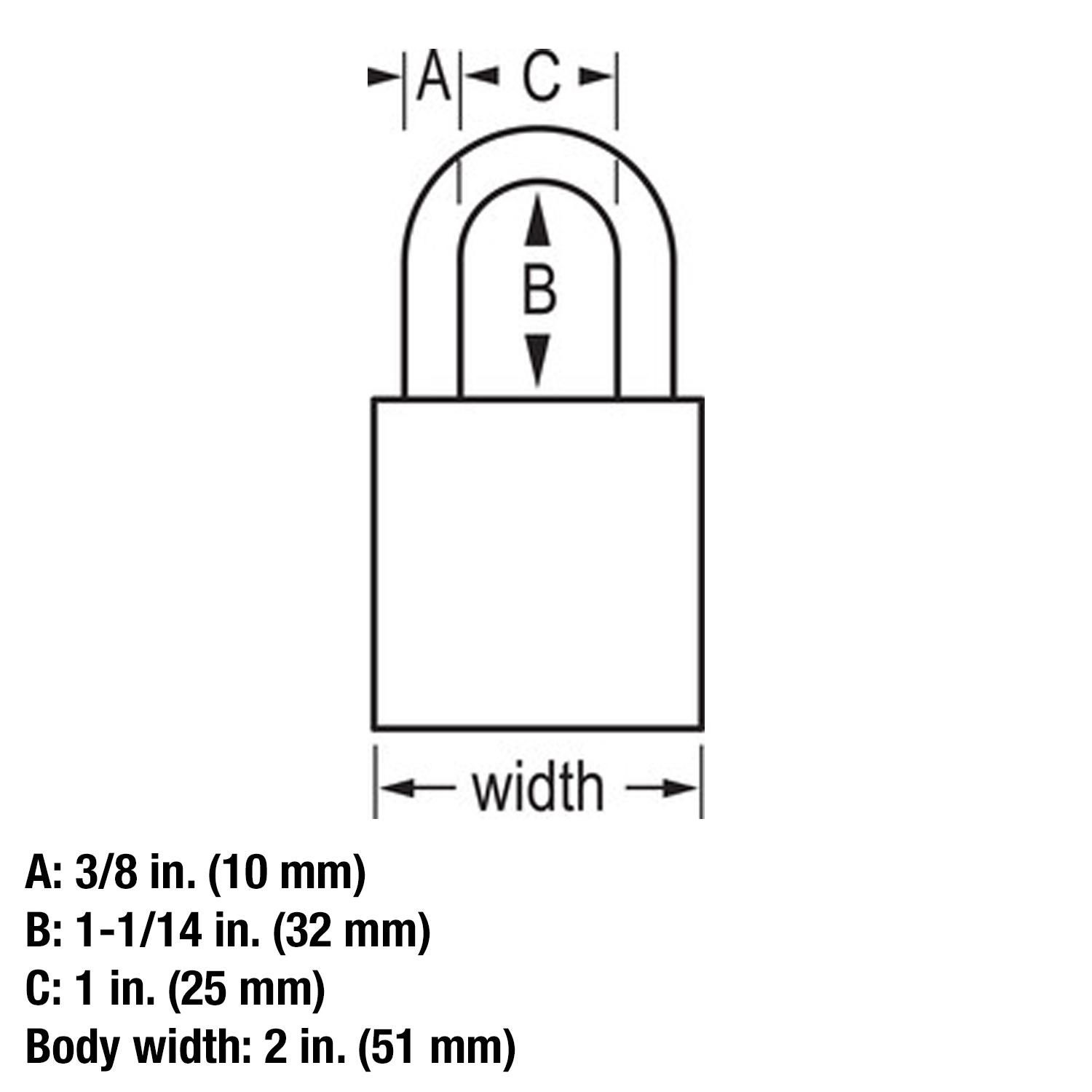 Master Lock Steel 2in Padlock