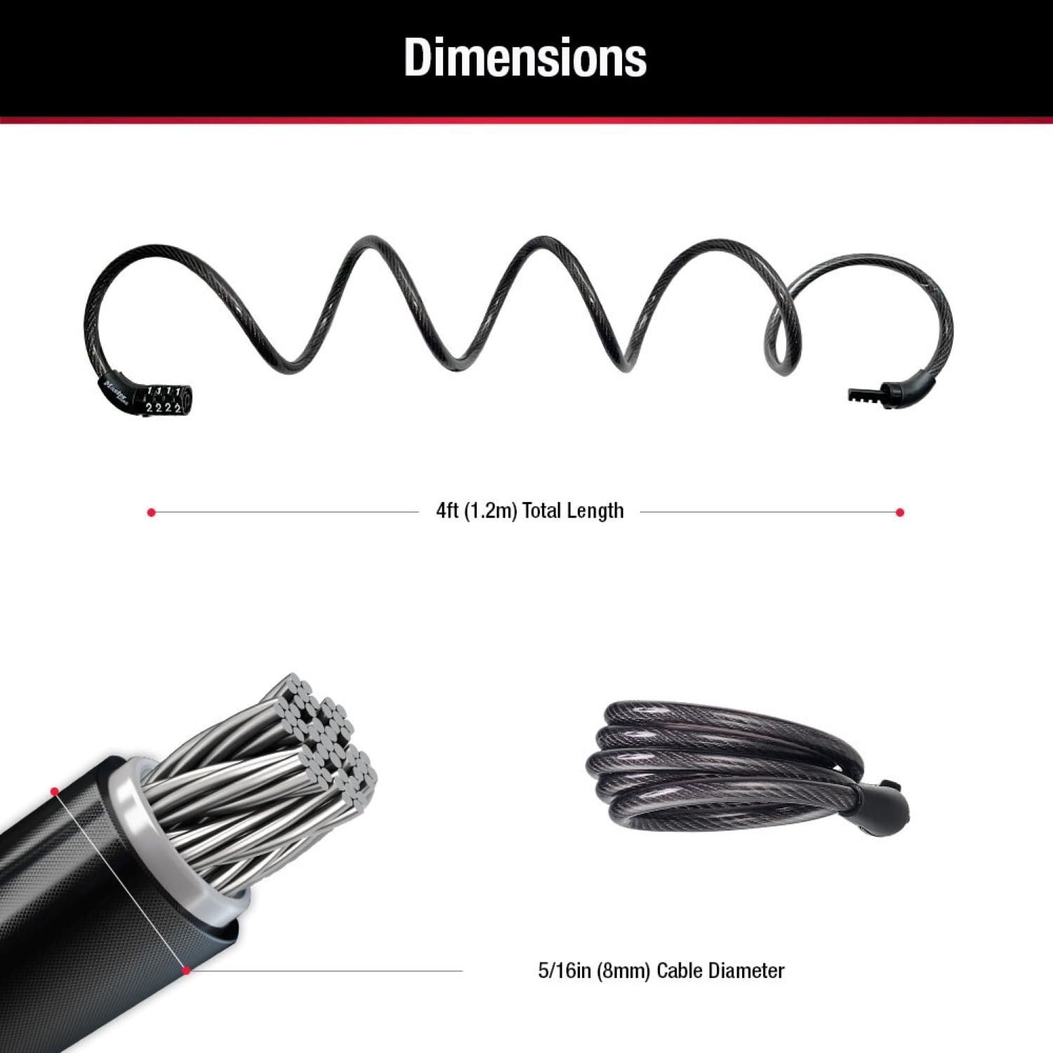 Master Lock Cable Lock 8143D