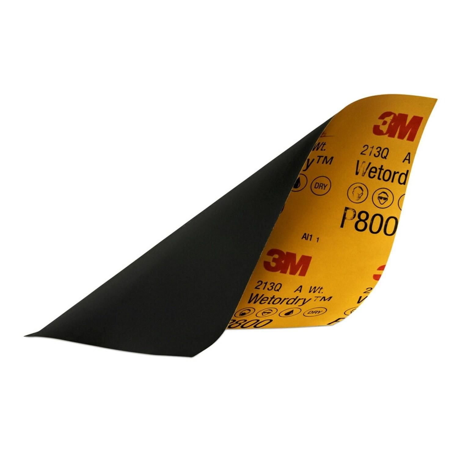 3M 800 Grit 9in x 11in Wet or Dry Sandpaper 5 Pack