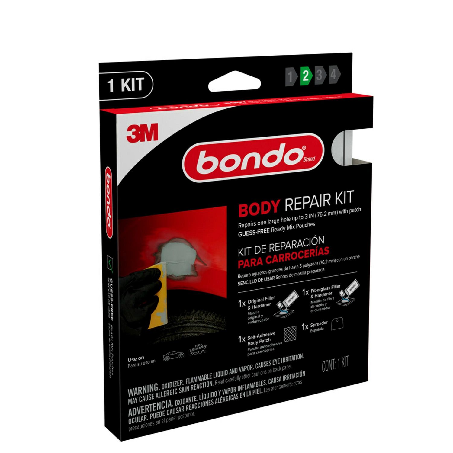 Bondo Ready Mix Pouches, Body Repair Kit 2oz, 6 per Case