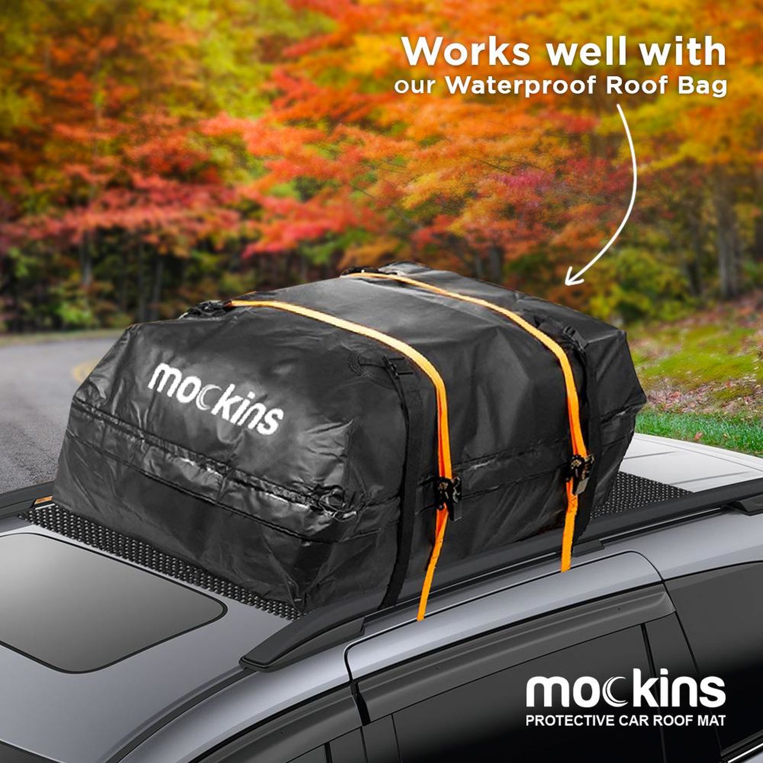 Mockins 60in x 40in PVC Foam Anti Slip Roof Mat for Vehicle Protection ...