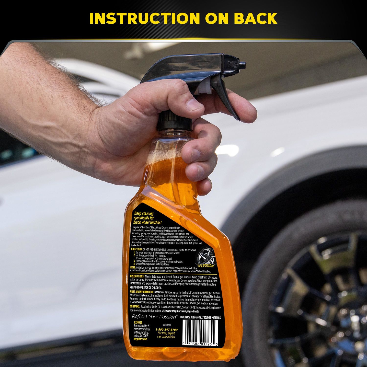 Meguiar's Hot Rims Black Wheel Cleaner 24oz