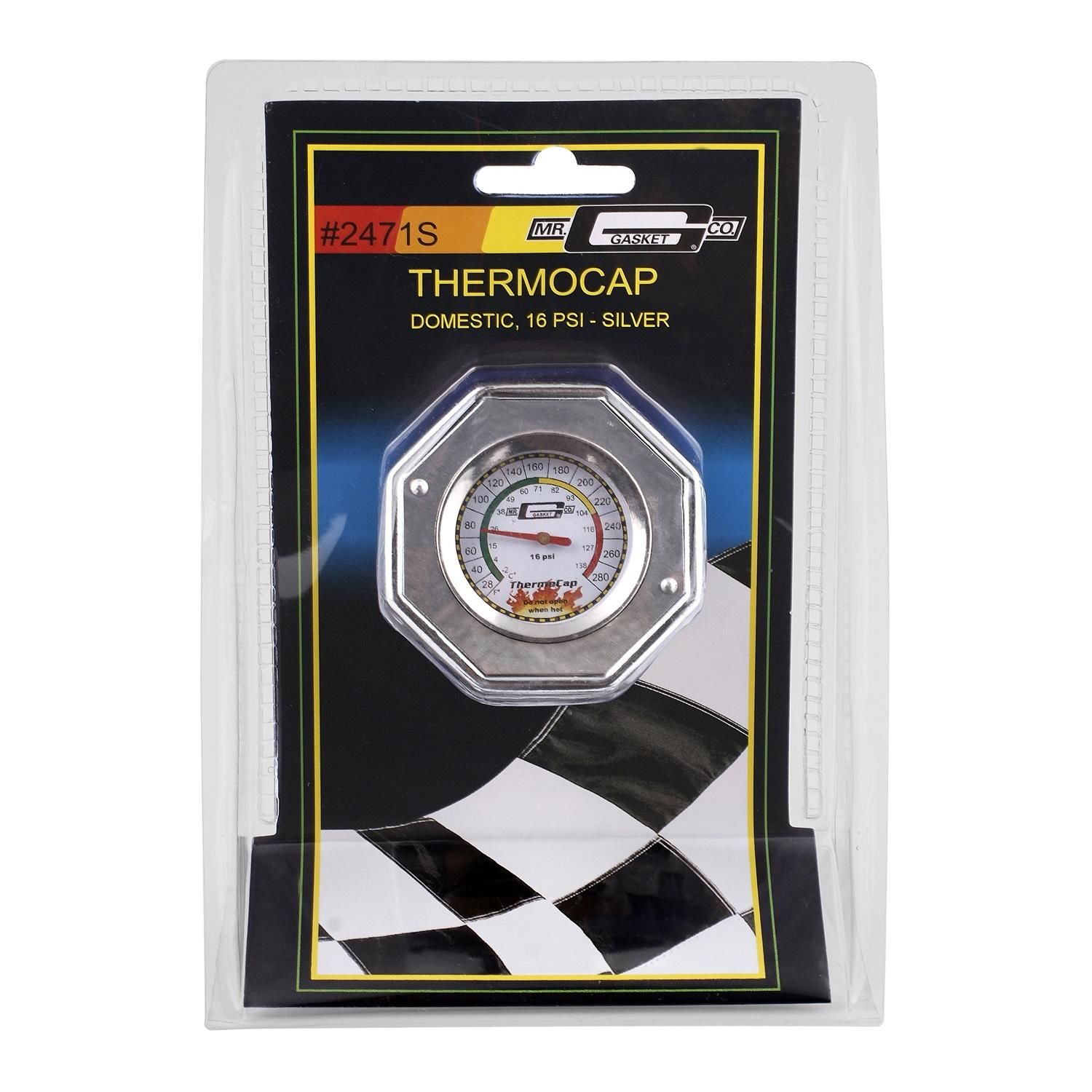 Mr Gasket 16 PSI Silver Thermocap