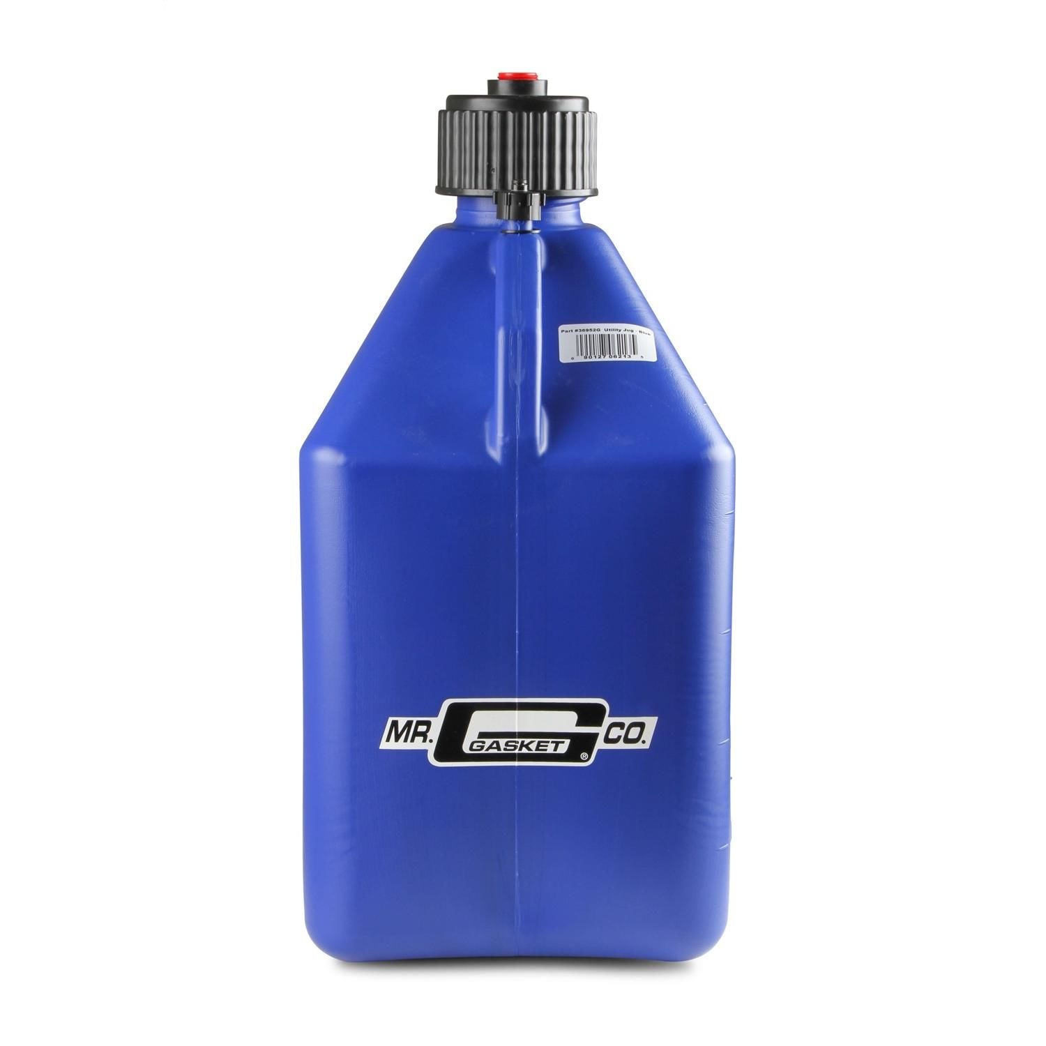 Mr. Gasket 5 Gallon Blue Utility Jug with Square Filler Hose