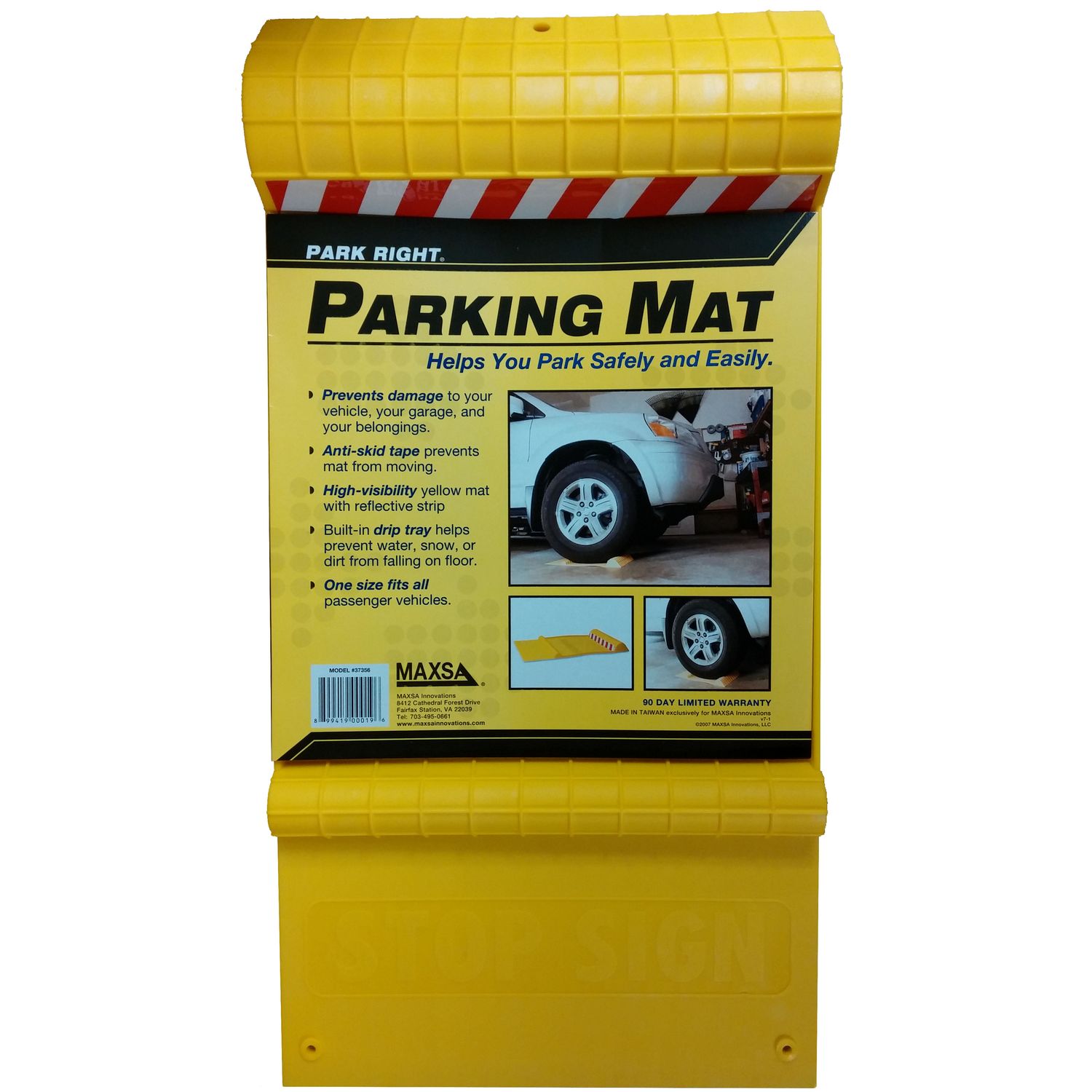 Maxsa Innovations Yellow Park Right Parking Mat