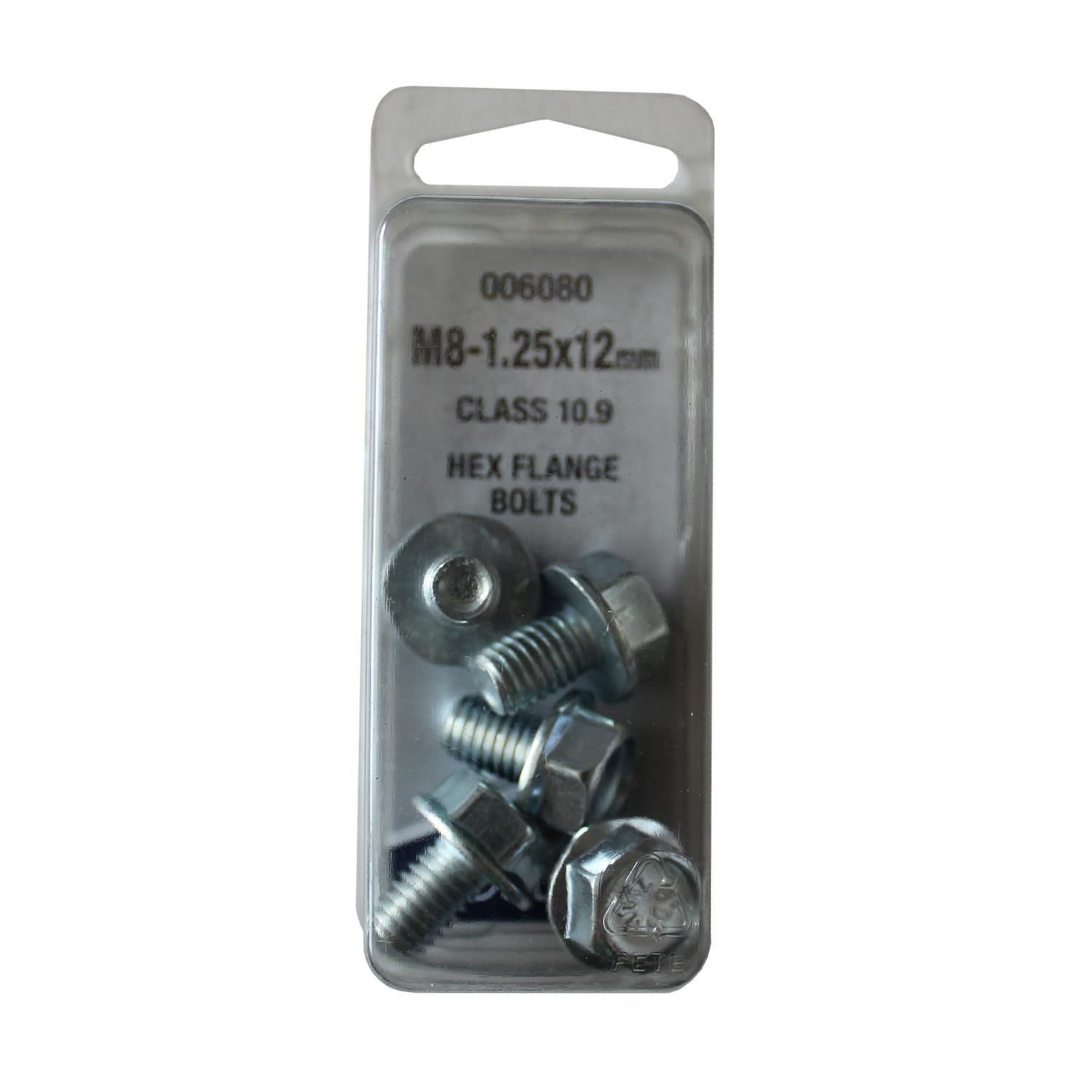Needa Parts M8-1.25 X 12mm Flange Bolt 5 Piece