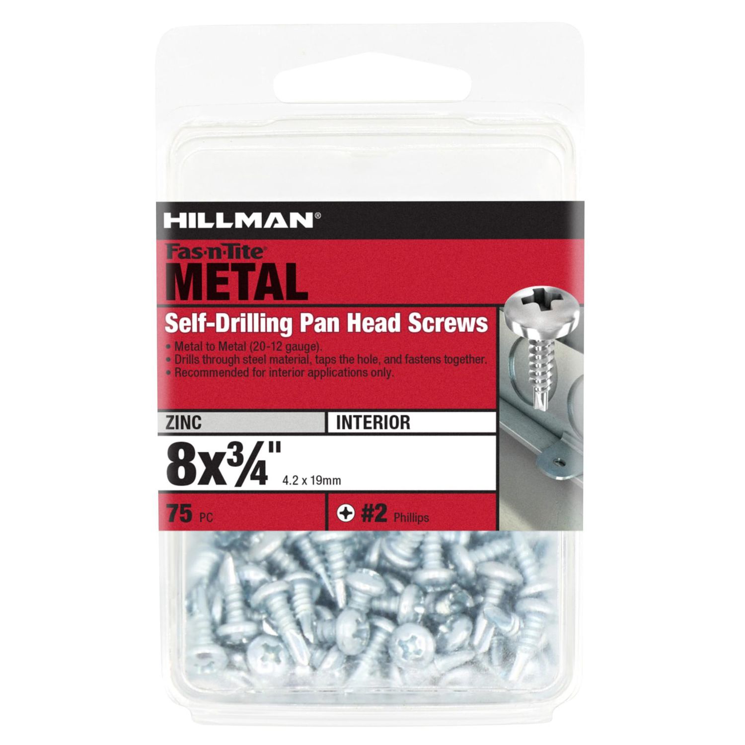 Needa Parts No.8 x 3/4in XL-PPH Self Drill Screw