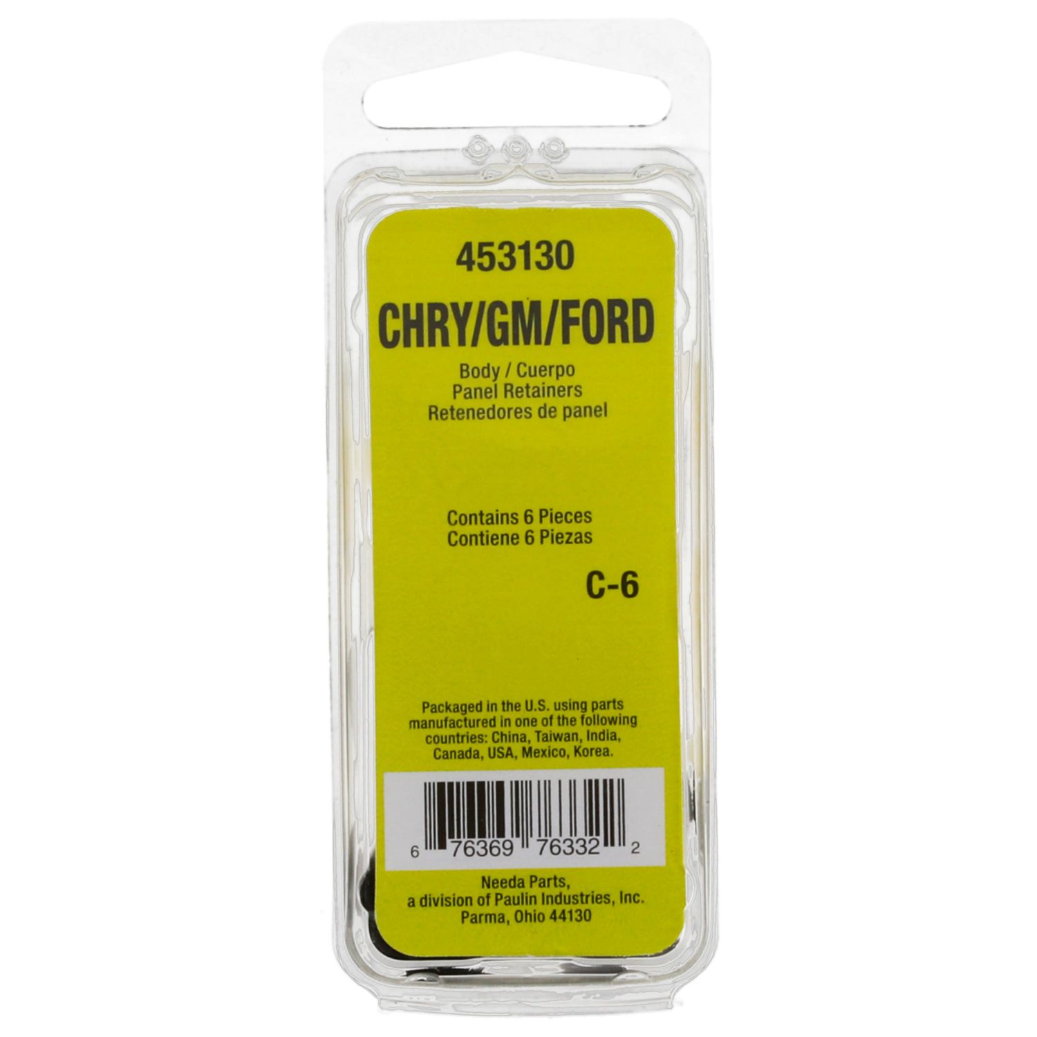 Needa Parts Push-In Fastener 453130