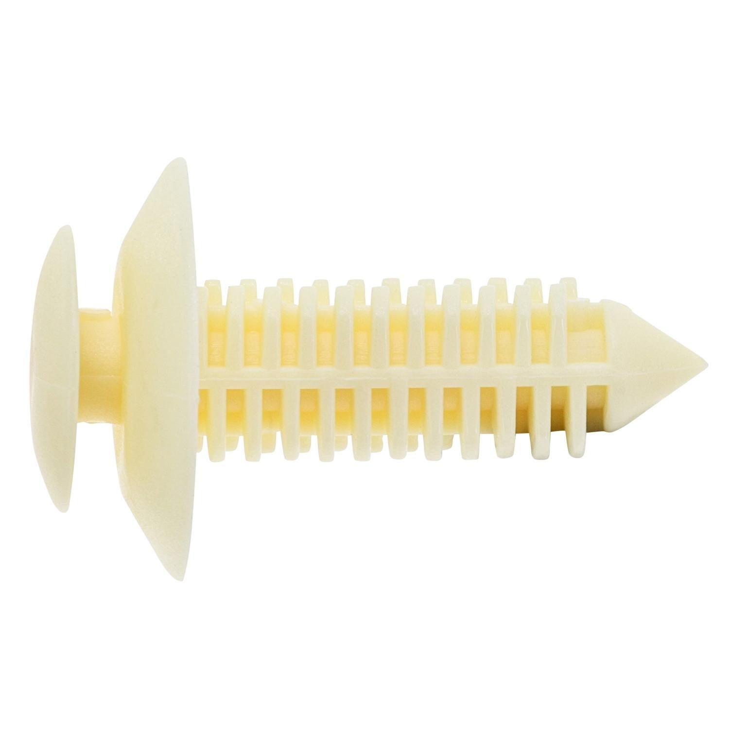 Needa Parts GM Chrysler White 2 Heads Door Panel Retainer