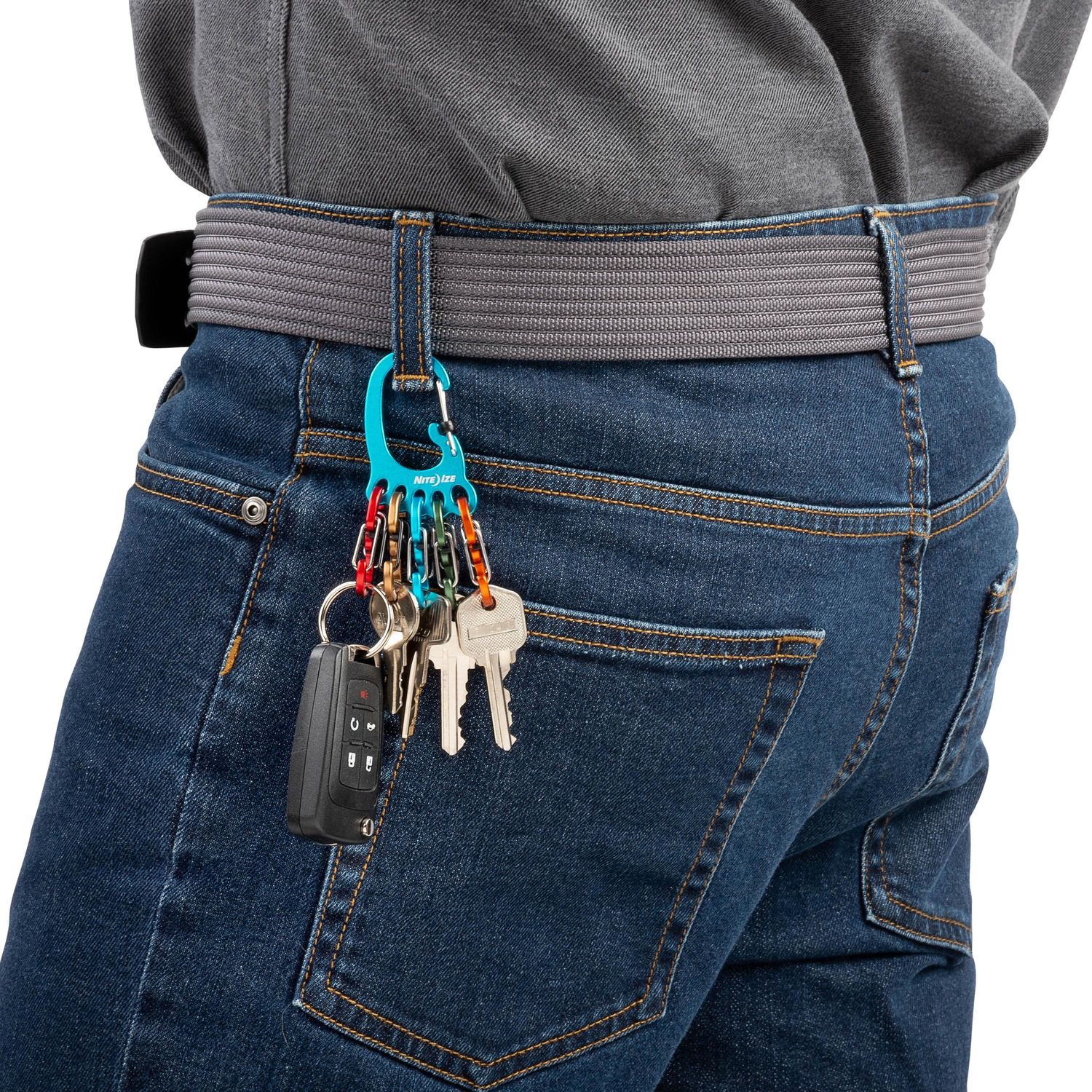 Nite Ize Blue Aluminum Bigfoot Key Rack