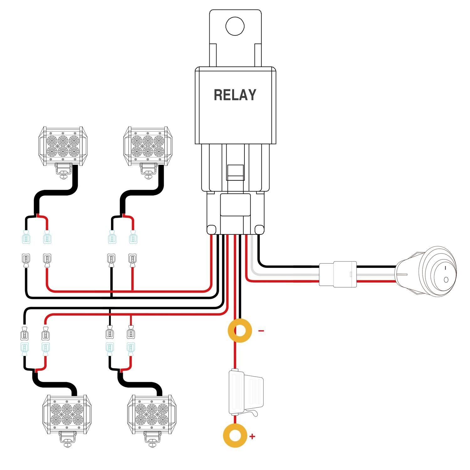 Nilight 4in 18 Watts Spot LED Light Pods with 12 Volt 16AWG 4 Leads ...