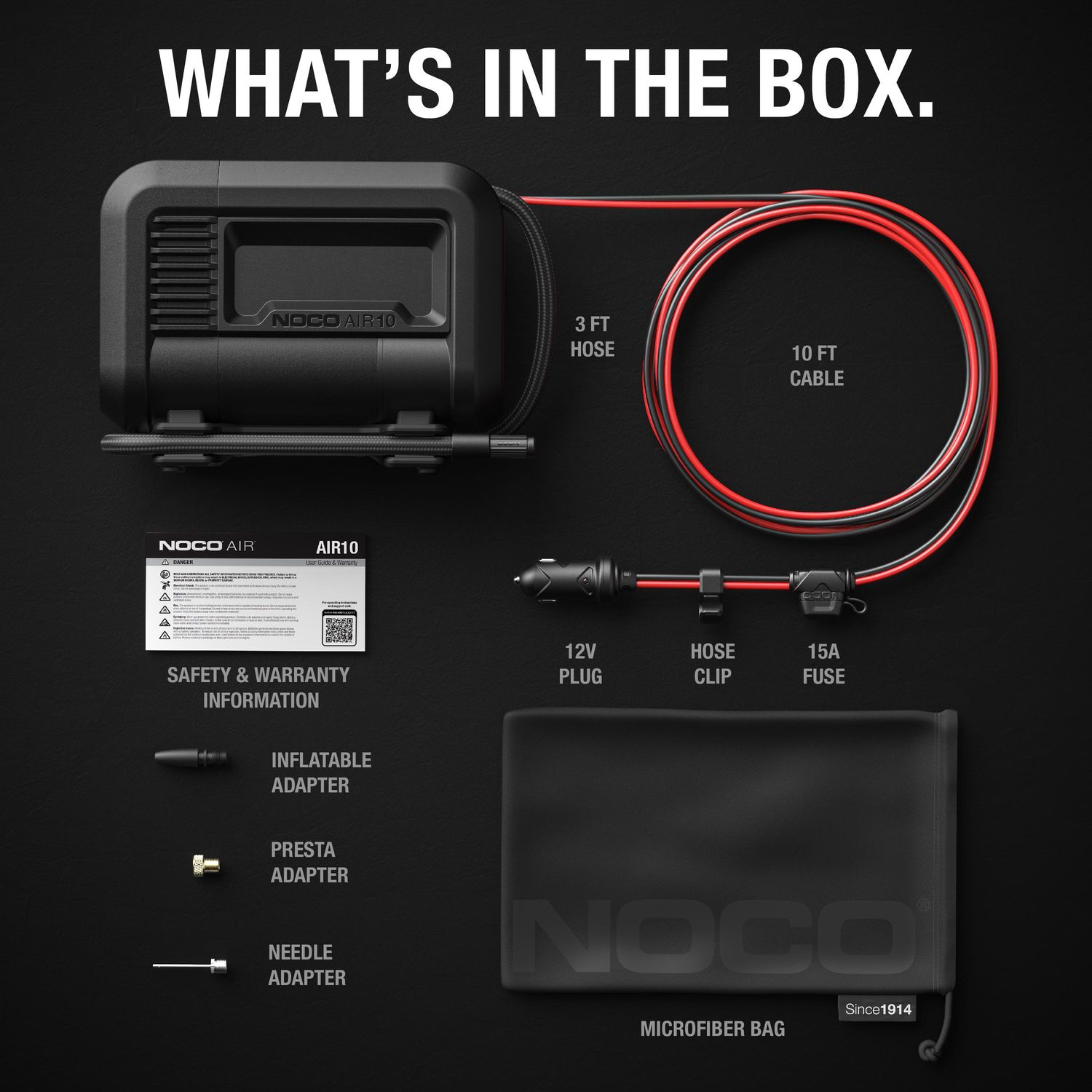 NOCO Ultra Fast Portable Air Compressor AIR10